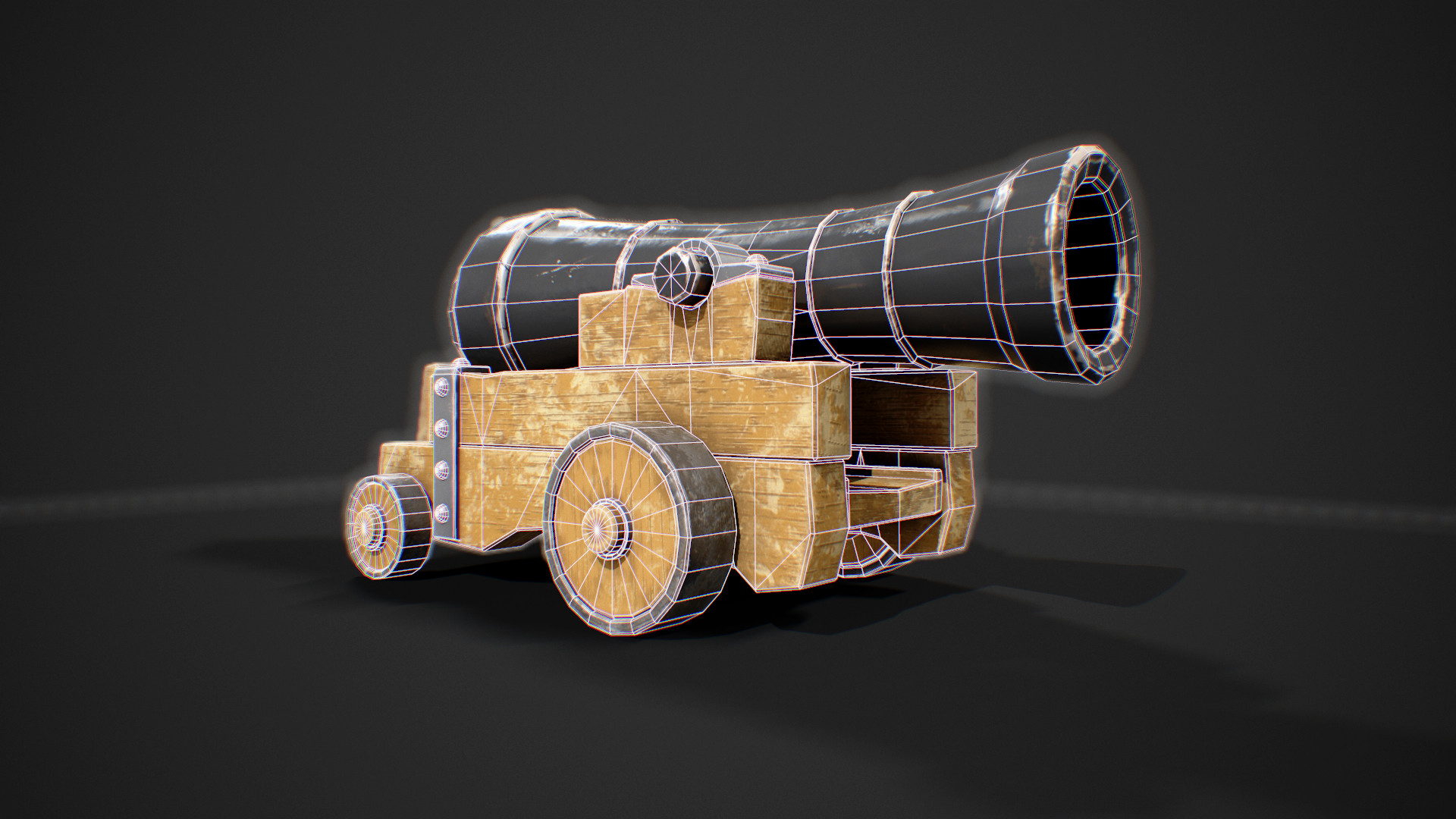 Jose Miguel Florez Victoria - Stylized Cannon (Videogame Asset)