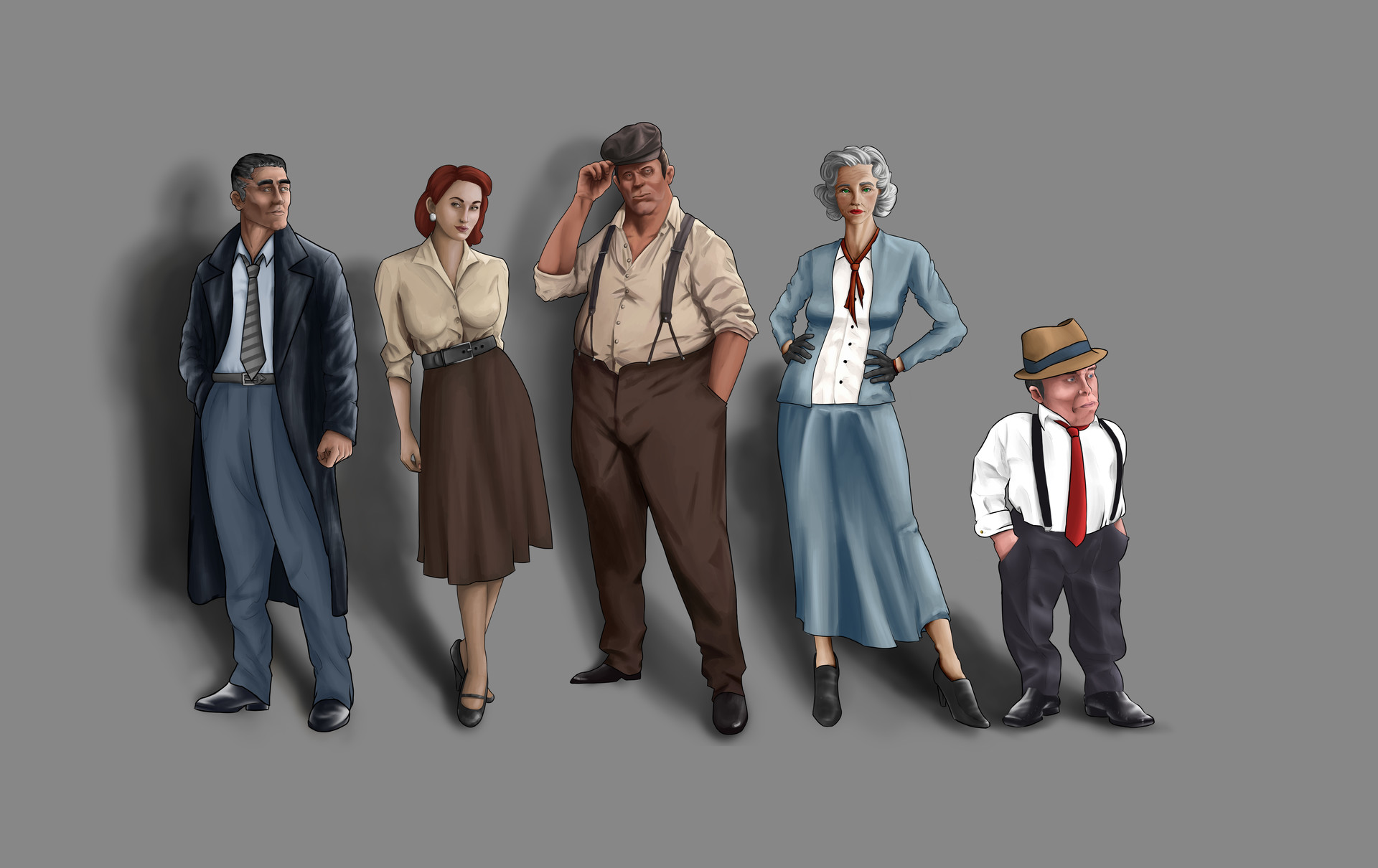 ArtStation - Noir character concepts