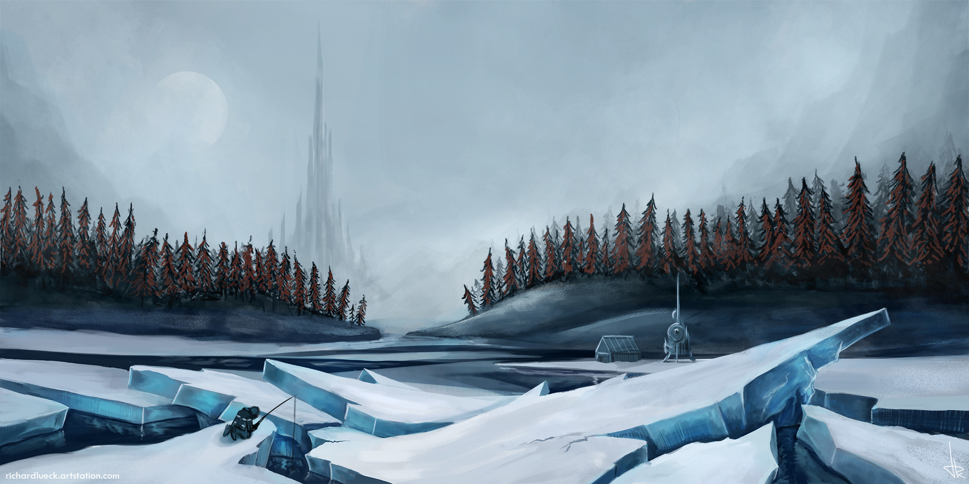 ArtStation - Beyond Icy fields