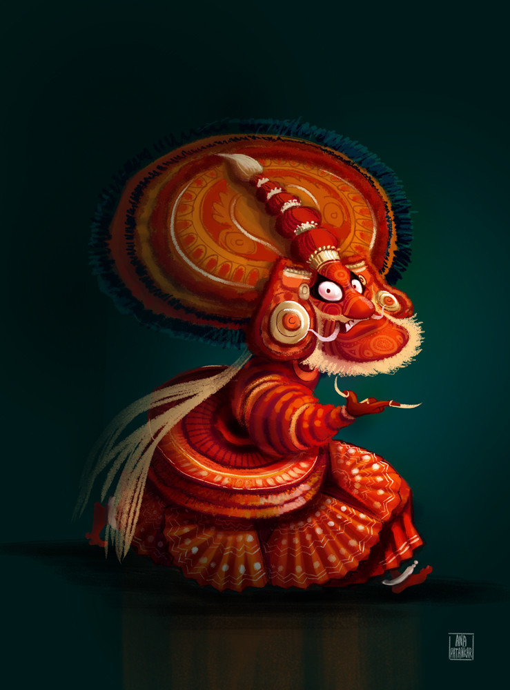ArtStation - Indian dance character design