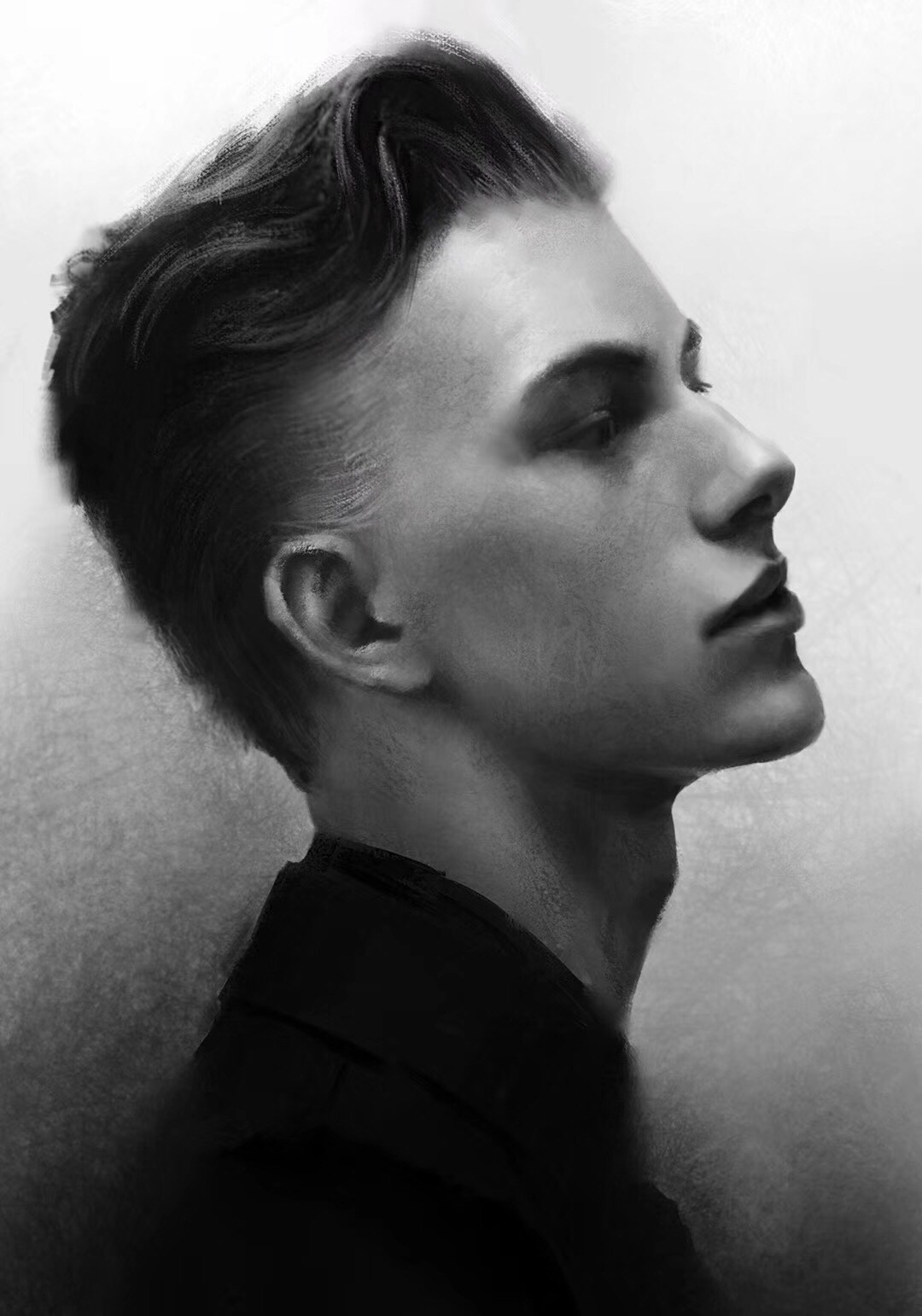 ArtStation - head drawing by photo refrence