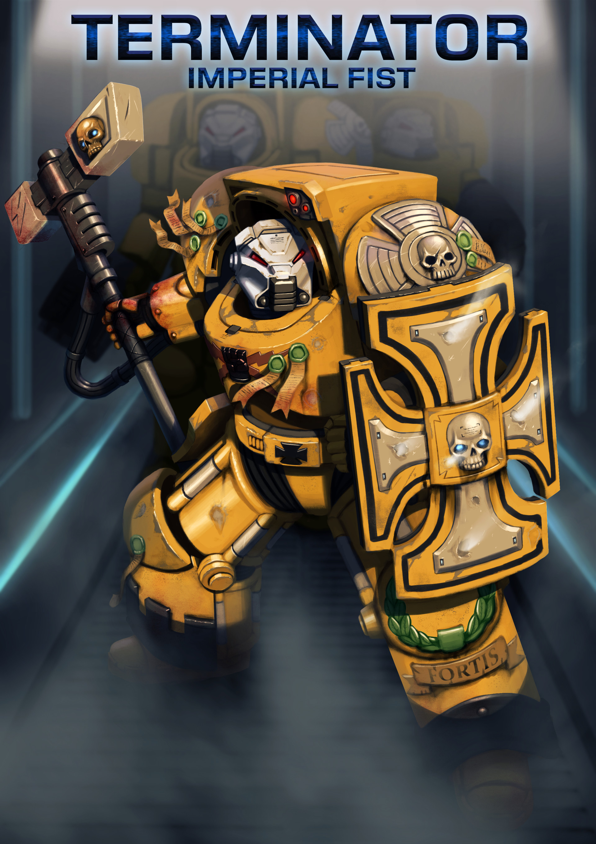 ArtStation - Imperial Fist Terminator