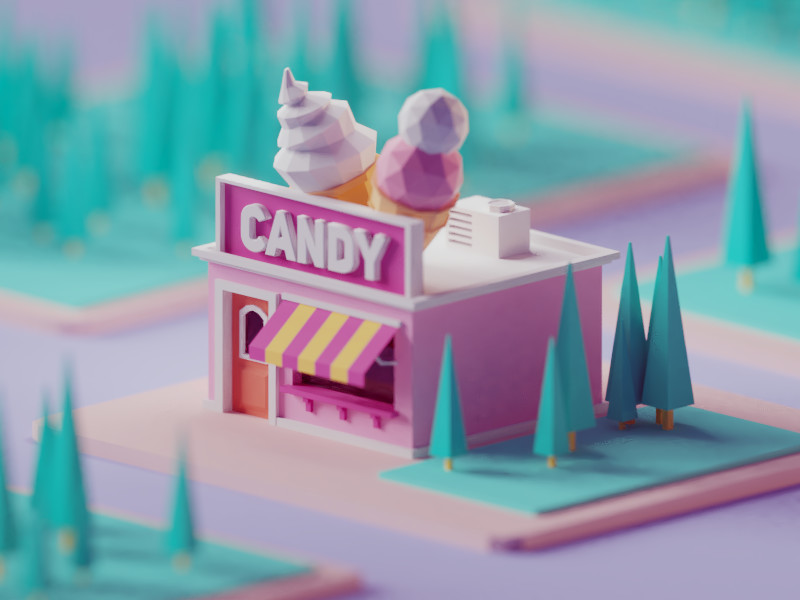 ArtStation - Candy shop
