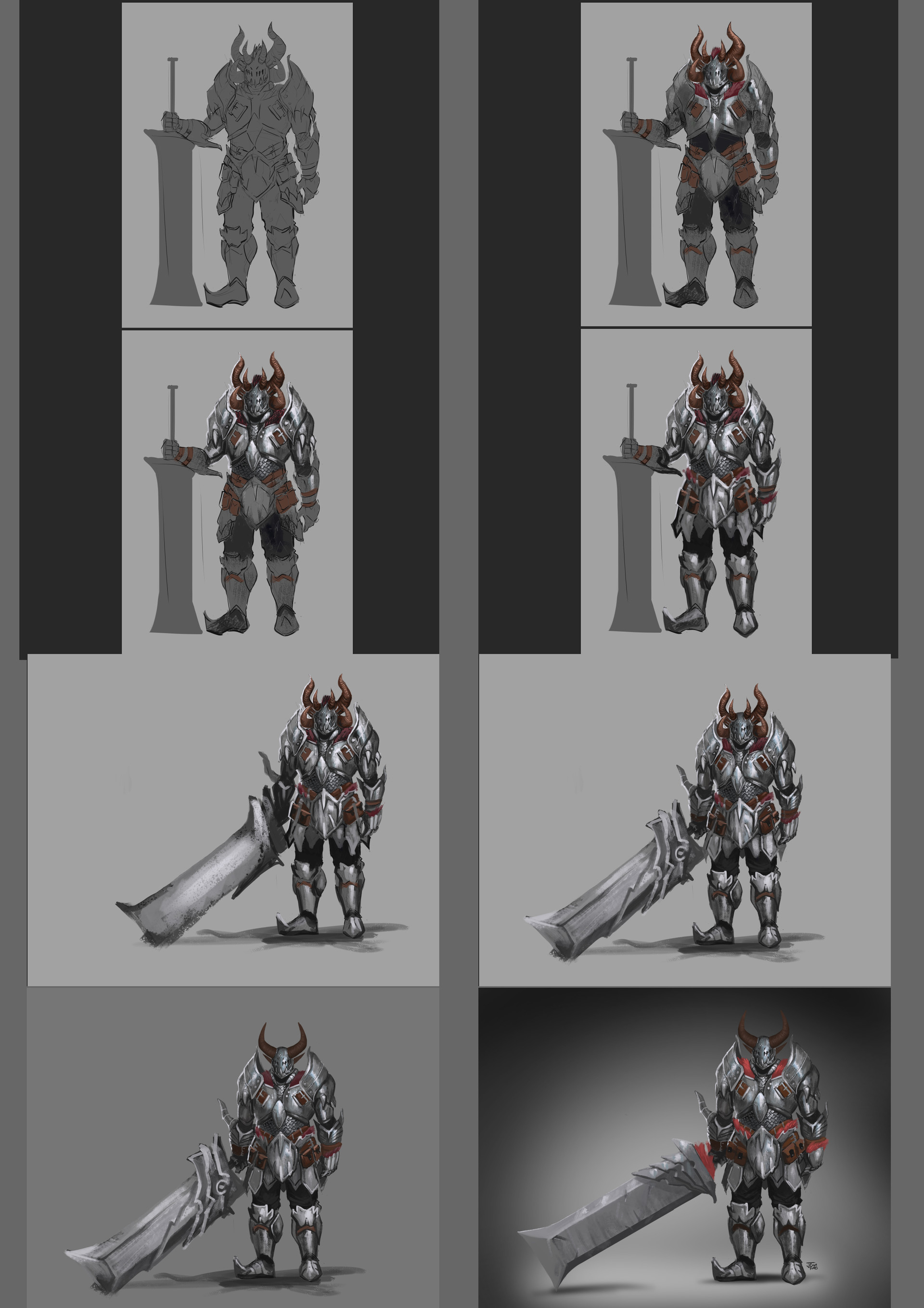 Evil Knight Concept Art