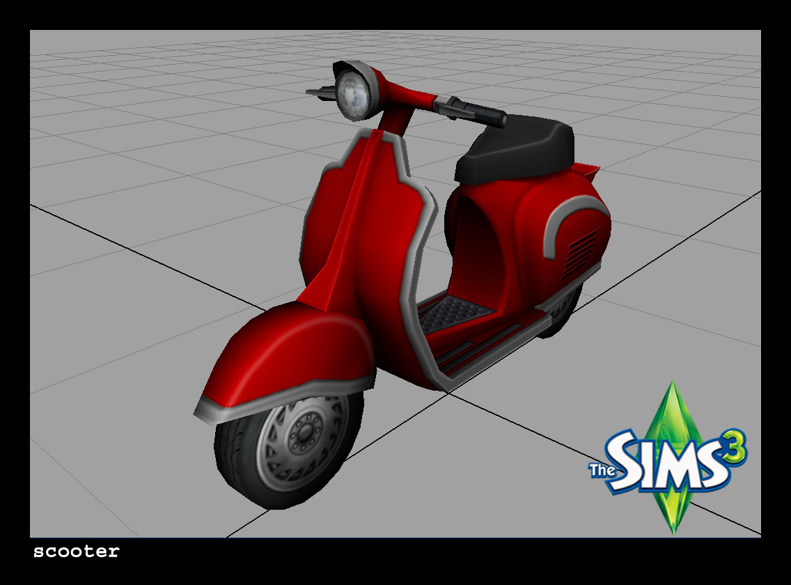 ArtStation - The Sims 3_scooter