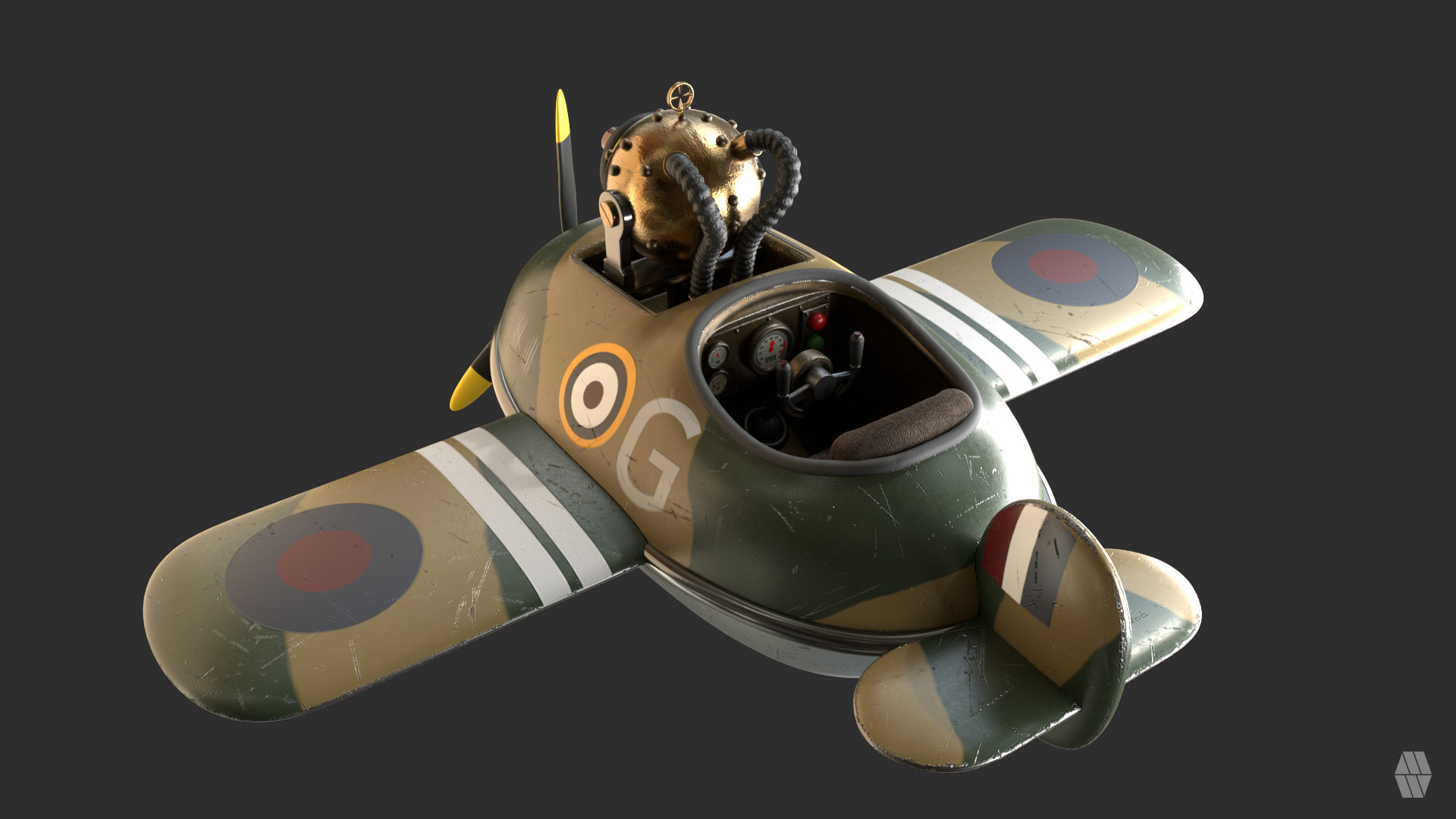 Marcus Whinney - Wallace and Gromit study... Substance Painter practice ...