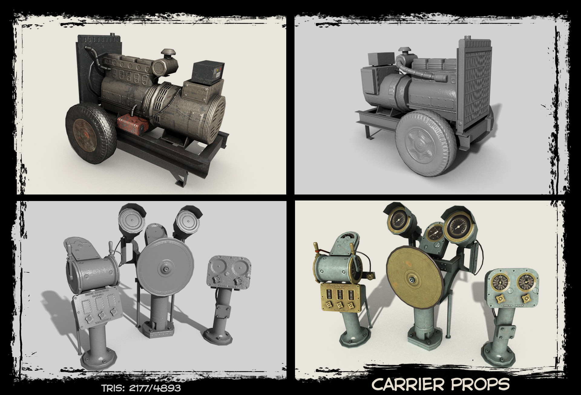 ArtStation - Old school game props