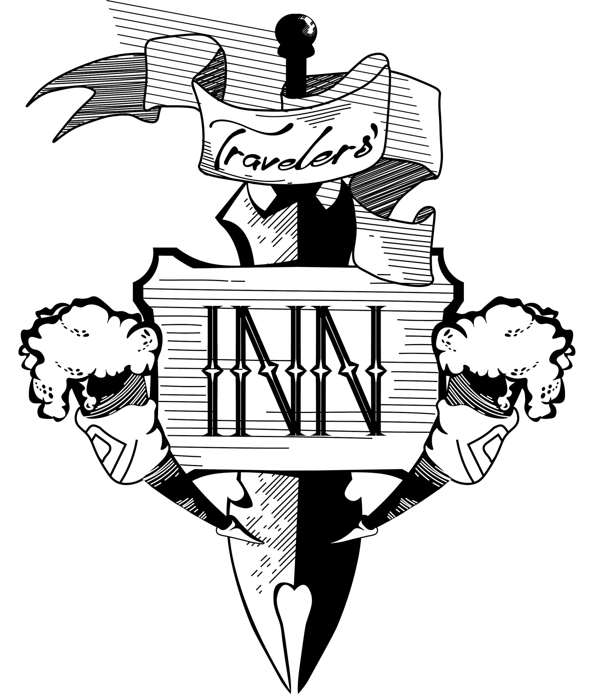 ArtStation - Travelers' Inn logo, Amanda Oliver