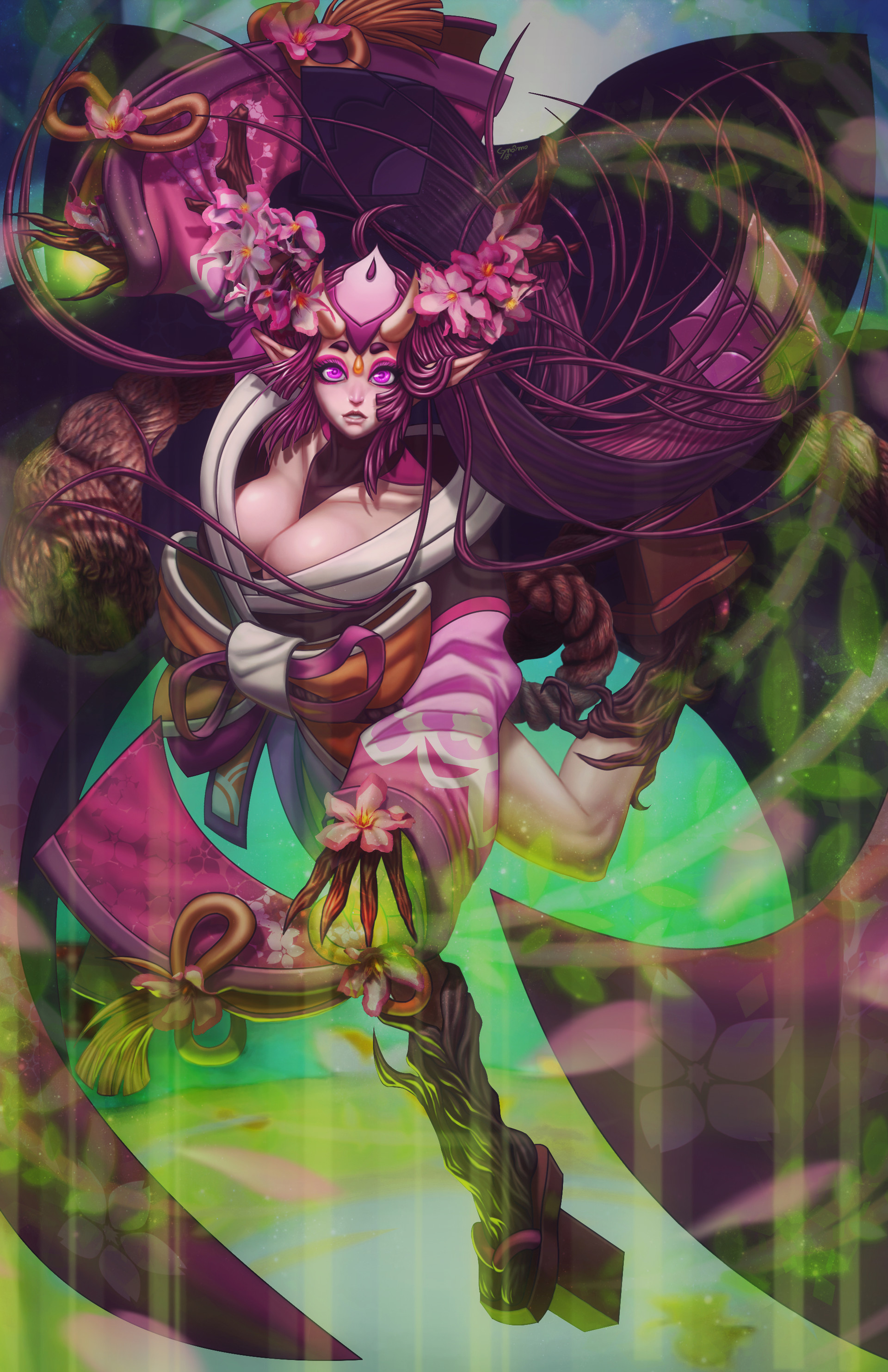 ArtStation - Momo Evo - Onmyoji