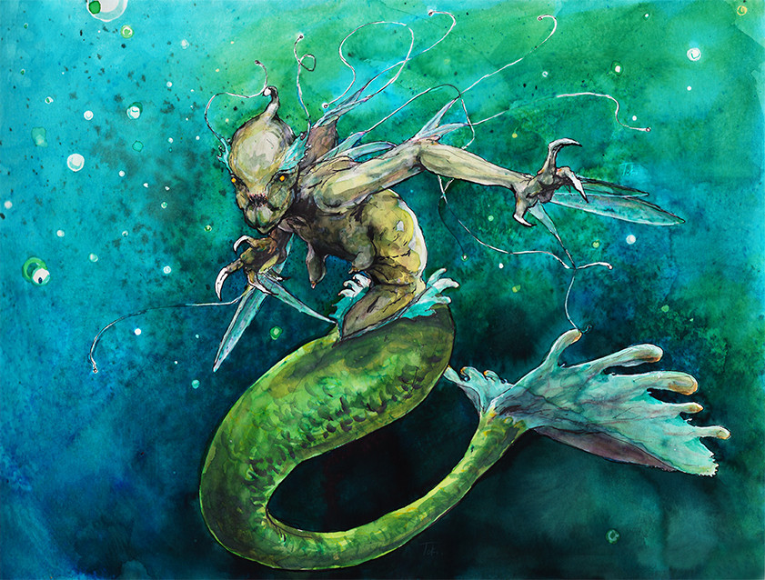 ArtStation - Anglerfish Mermaid