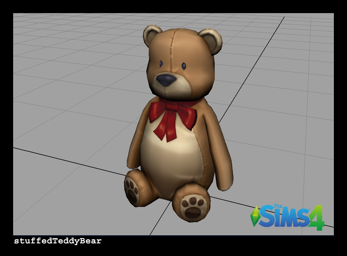 ArtStation - The Sims 4_stuffedTeddyBear