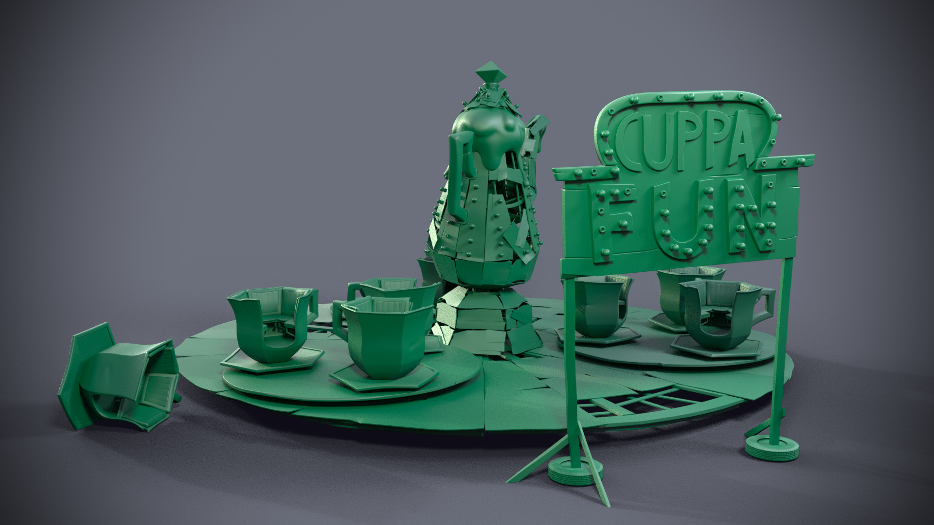 ArtStation - Tea Cup Ride