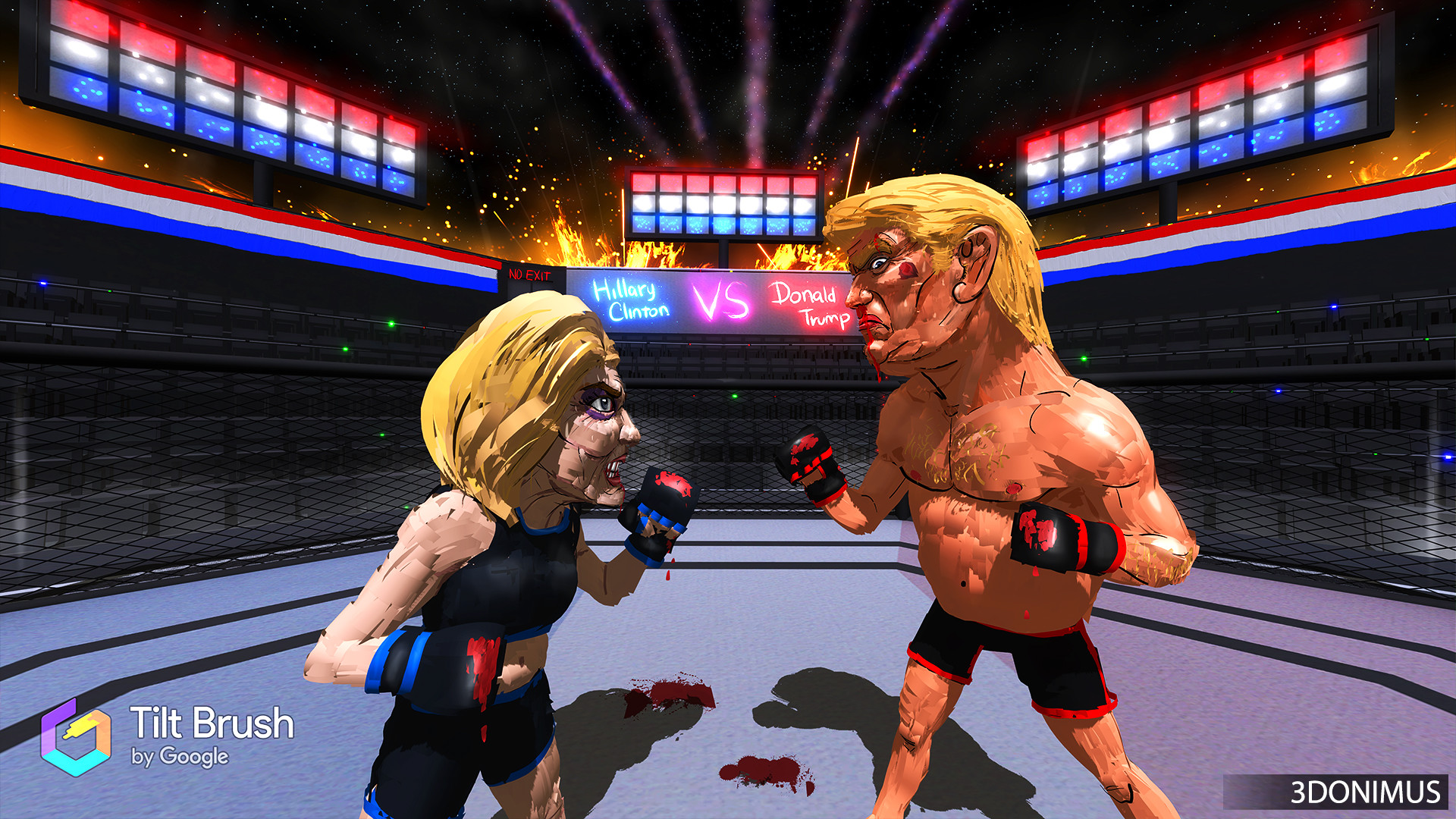 ArtStation - Hilary vs Trump