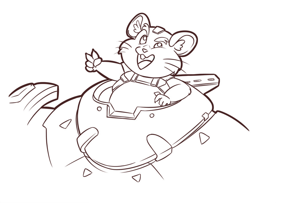 how to draw overwatch wrecking ball