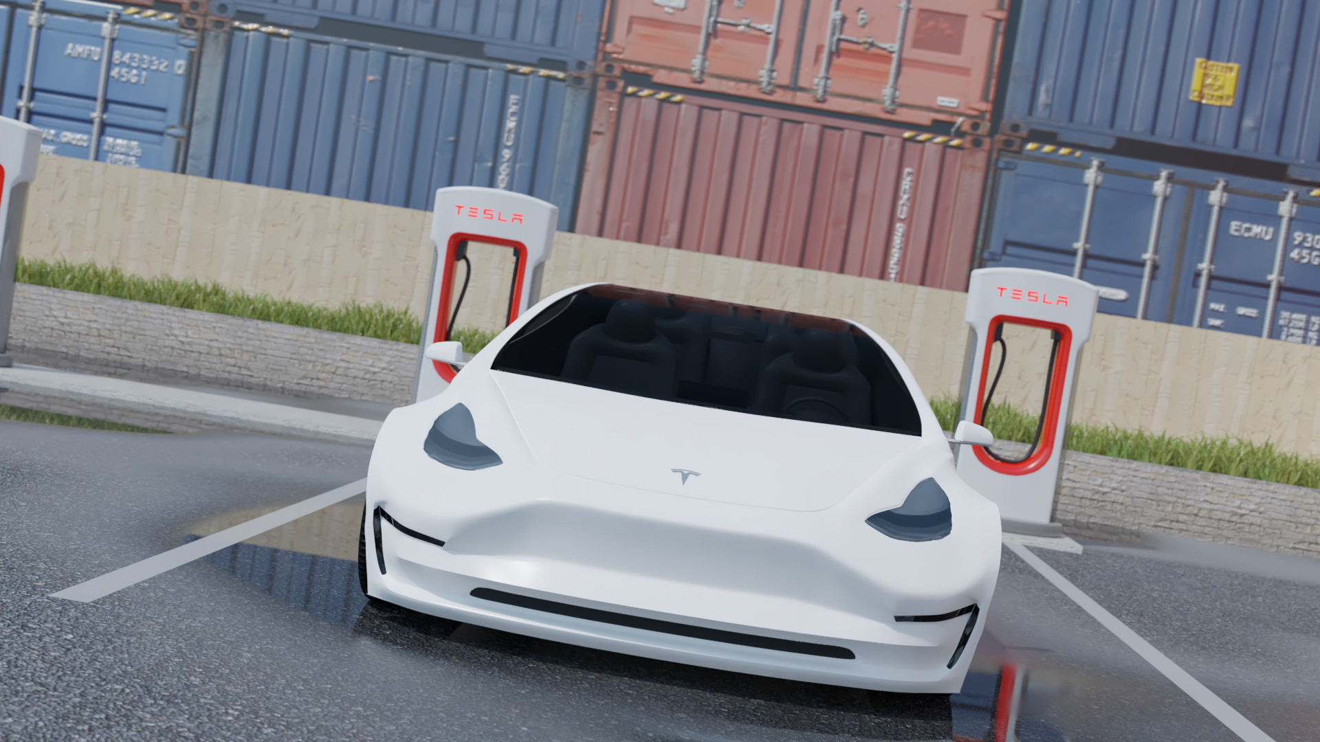 George Botnari - Tesla Model 3 D/Blender