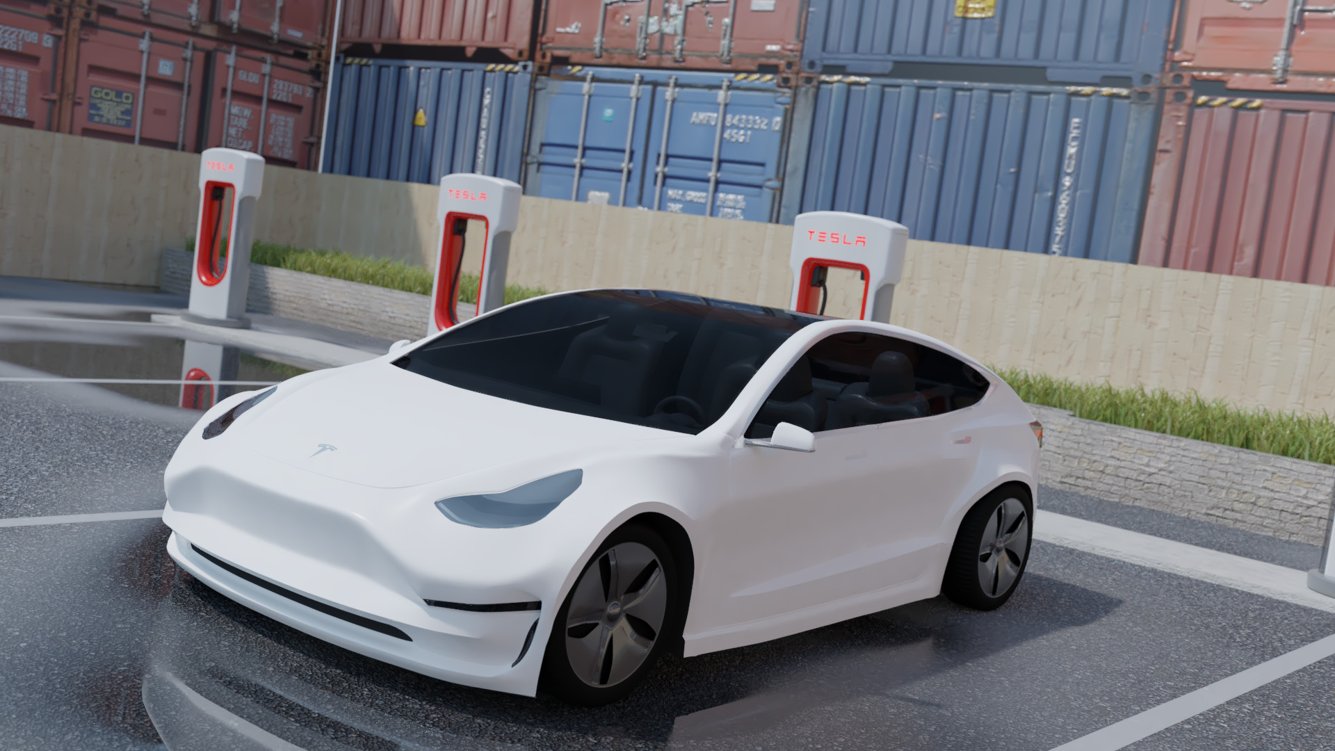 George Botnari - Tesla Model 3 D/Blender