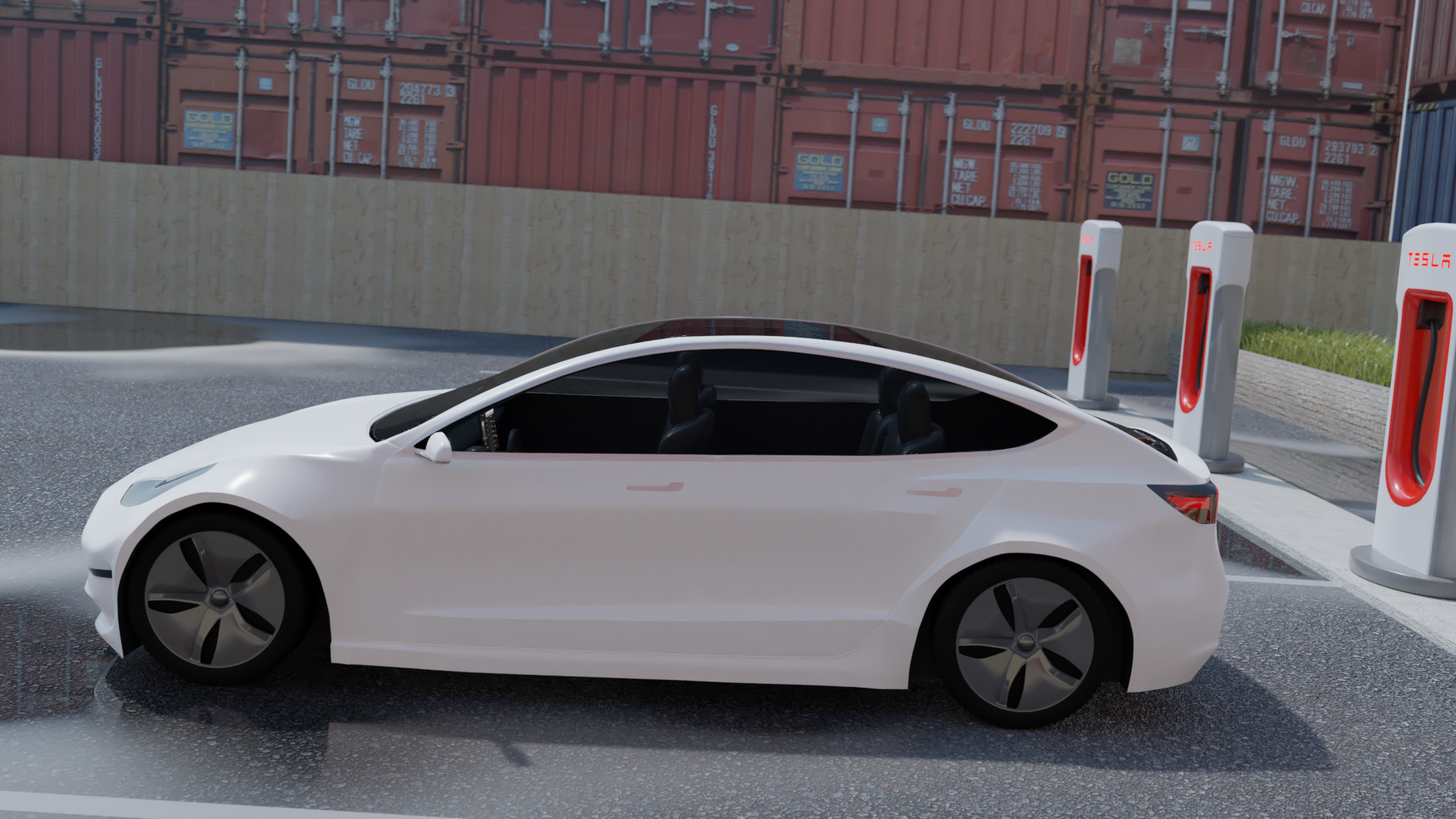 George Botnari - Tesla Model 3 D/Blender