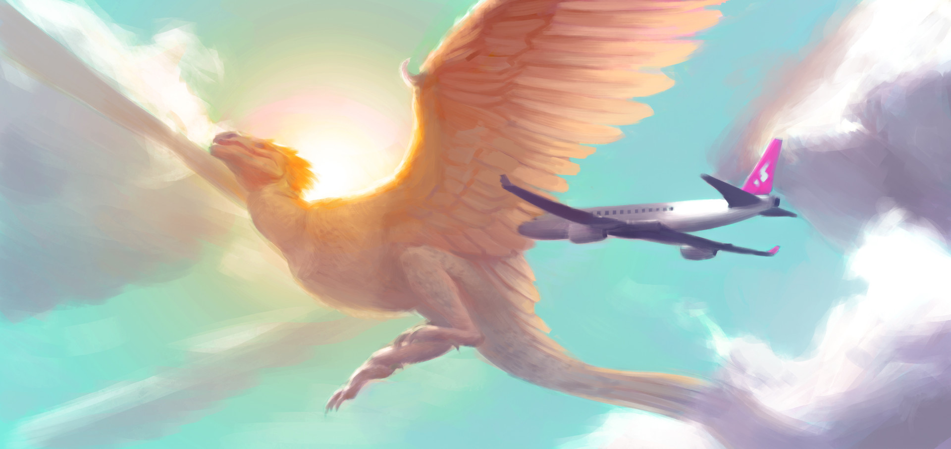 ArtStation - Feathery Dragon