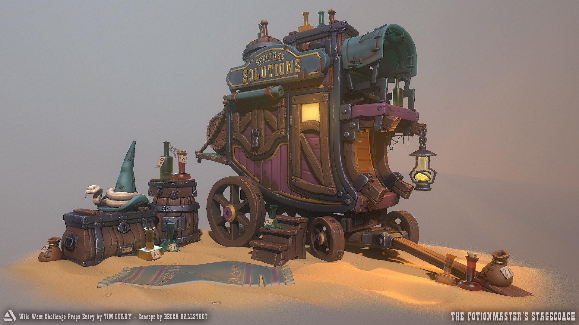 ArtStation - The Potionmaster's Stagecoach
