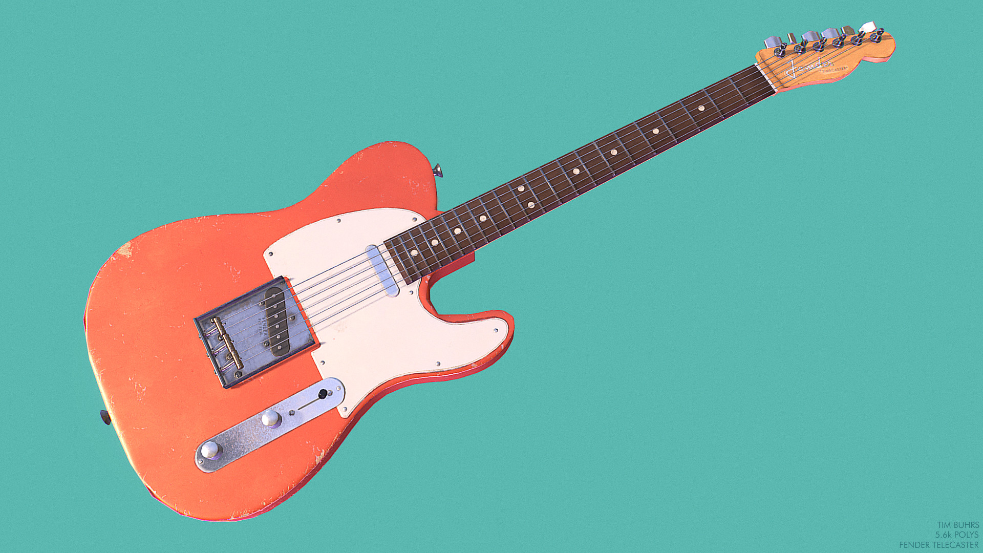 Tim Buhrs - Fender Telecaster 3D model