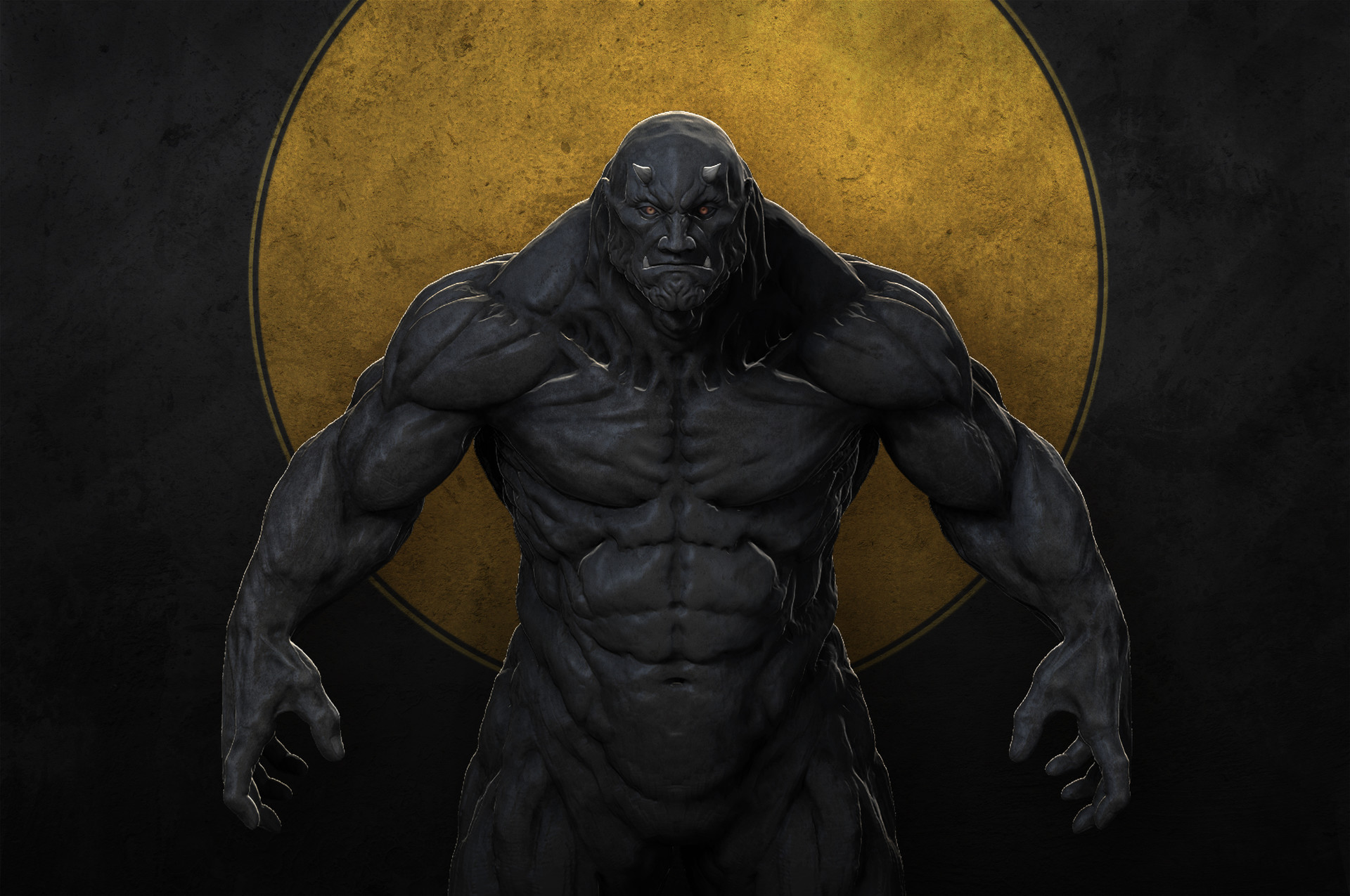 ArtStation - Black Ogre - kuro oni