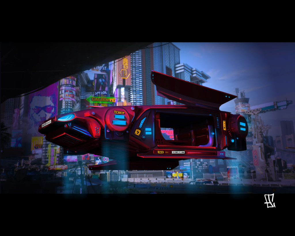 Evil Torn - Cyberpunk like hovercar