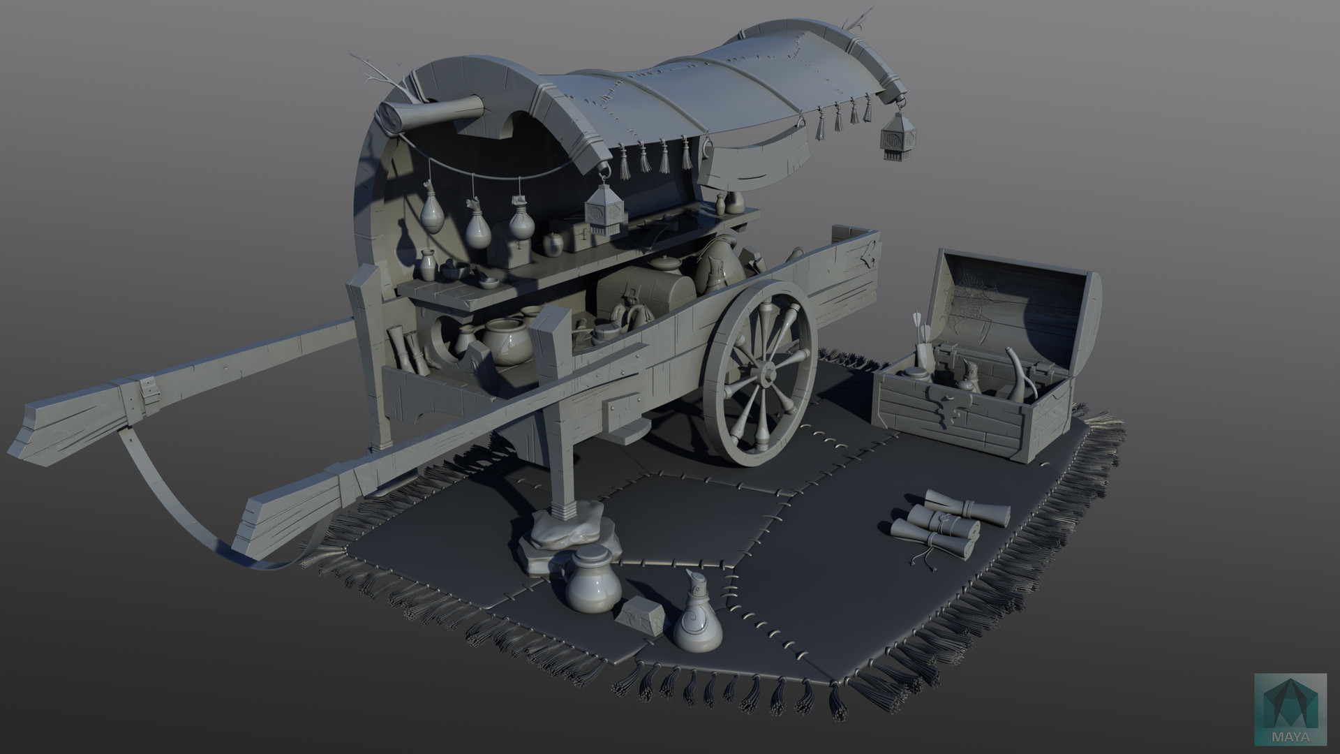 ArtStation - Merchant Cart