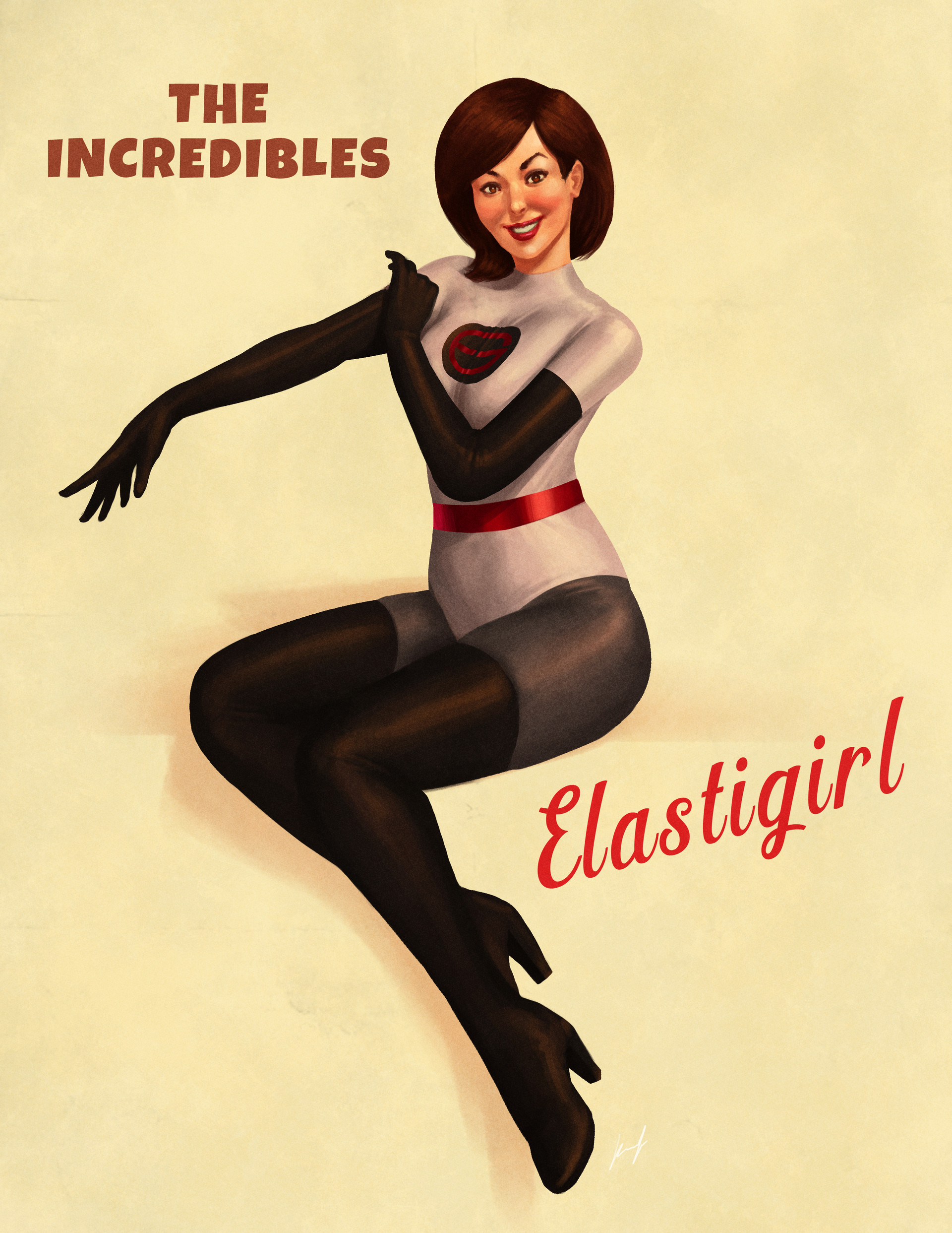 ArtStation - Elastigirl Pin Up Poster