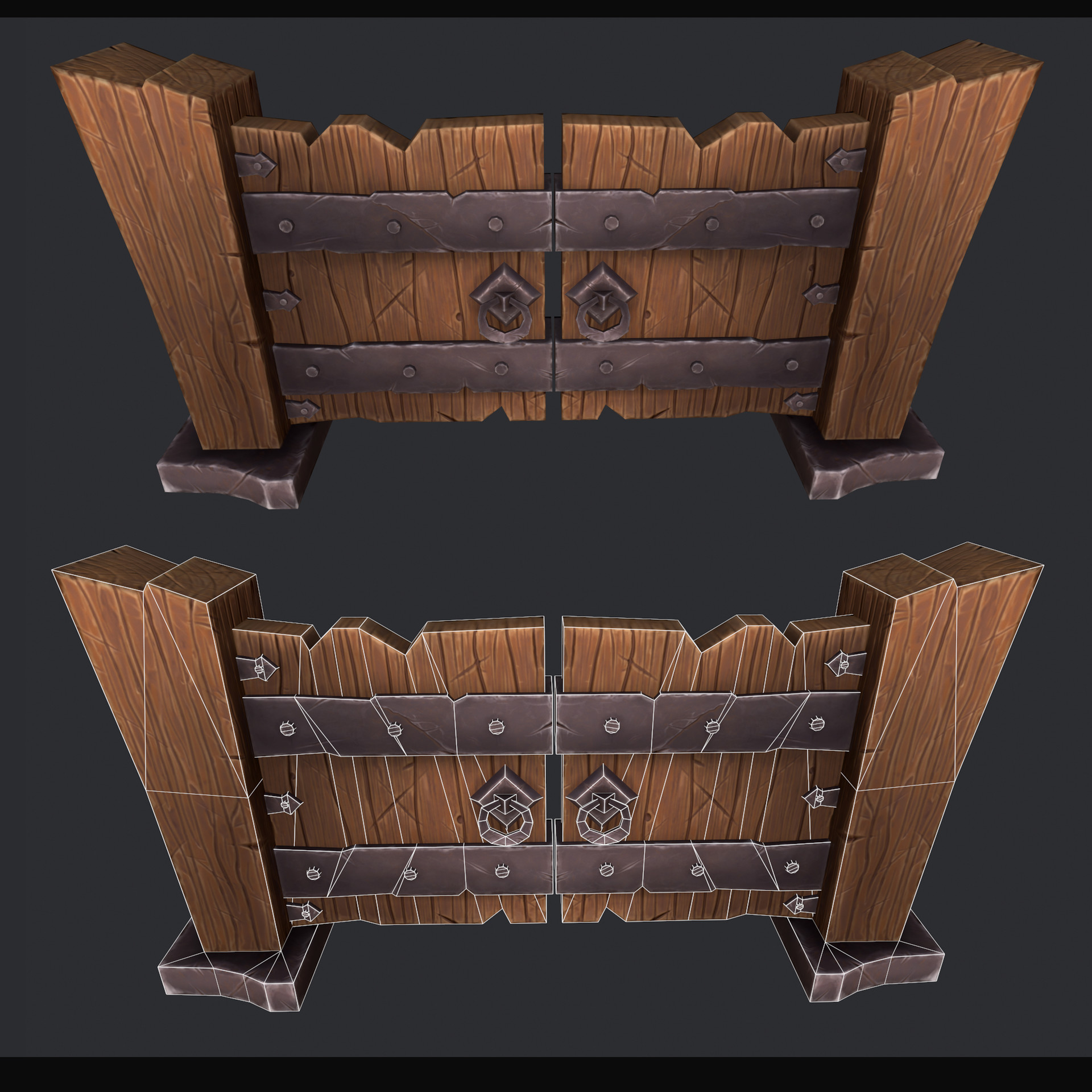 ArtStation - Low Poly Gate