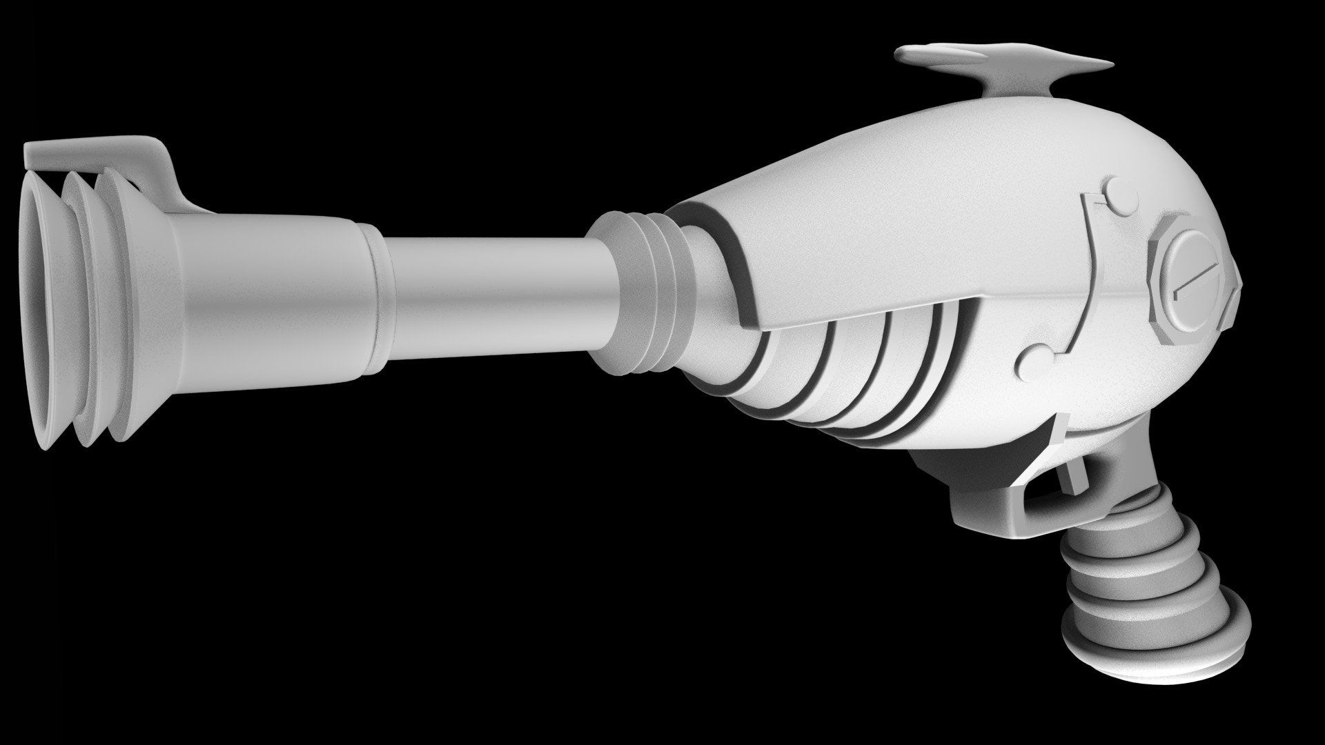 ArtStation - Alien blaster work in maya