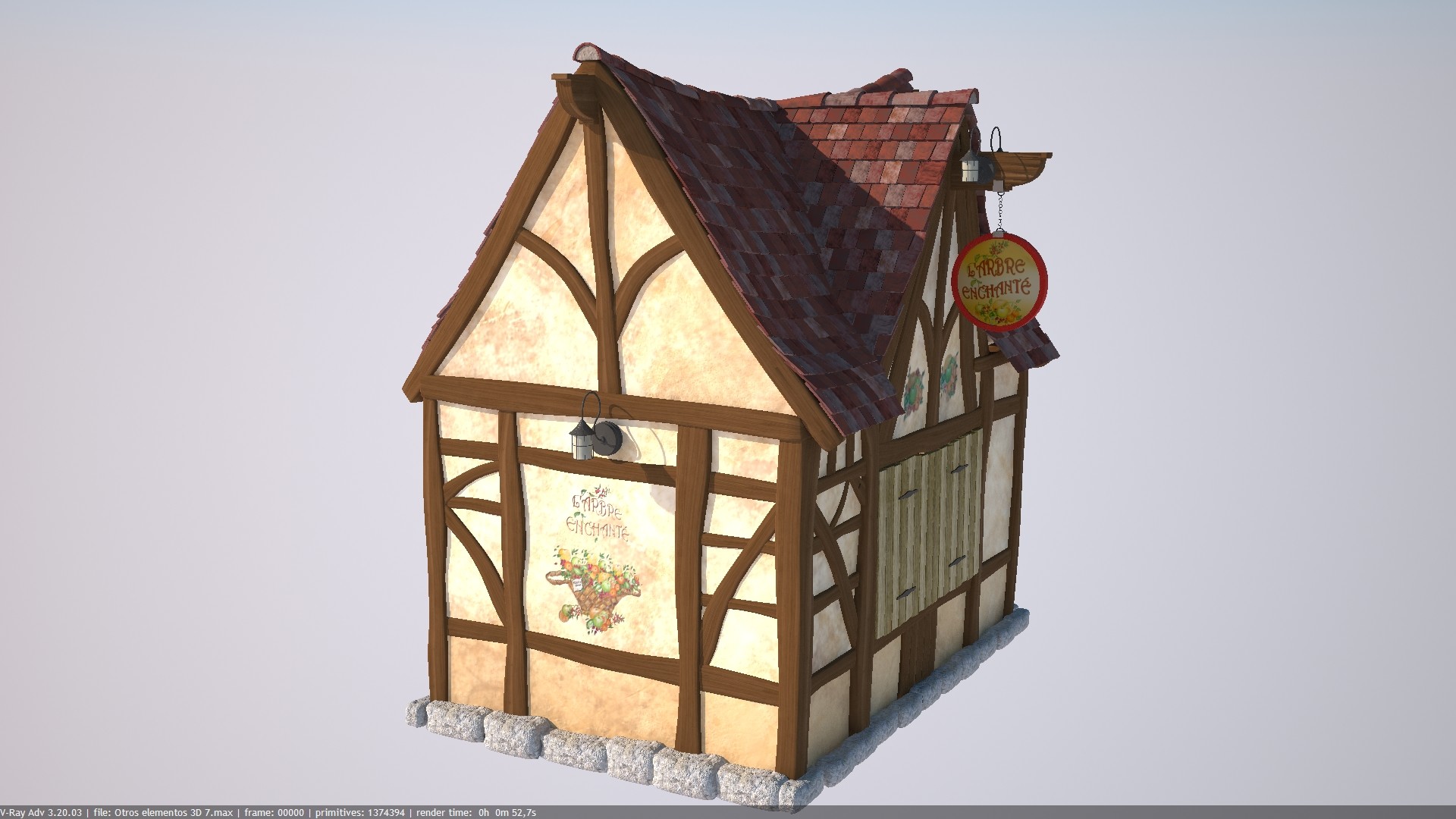 ArtStation - Famous Buildings of DisneyLand - Modeling and Texturing