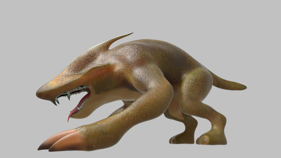 ArtStation - Turntable Creature Concept "BaKeMoNo"