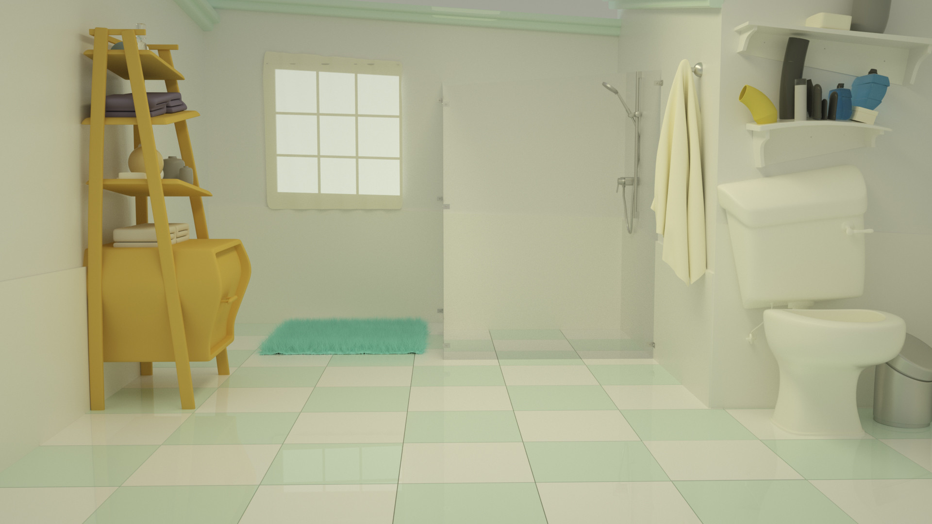 ArtStation - Cartoon Bathroom