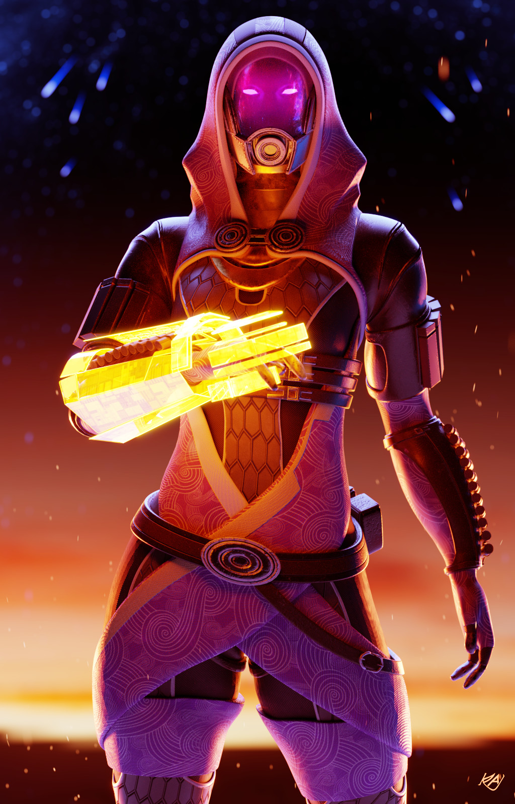 Elias S. - Tali'Zorah (Fanart)