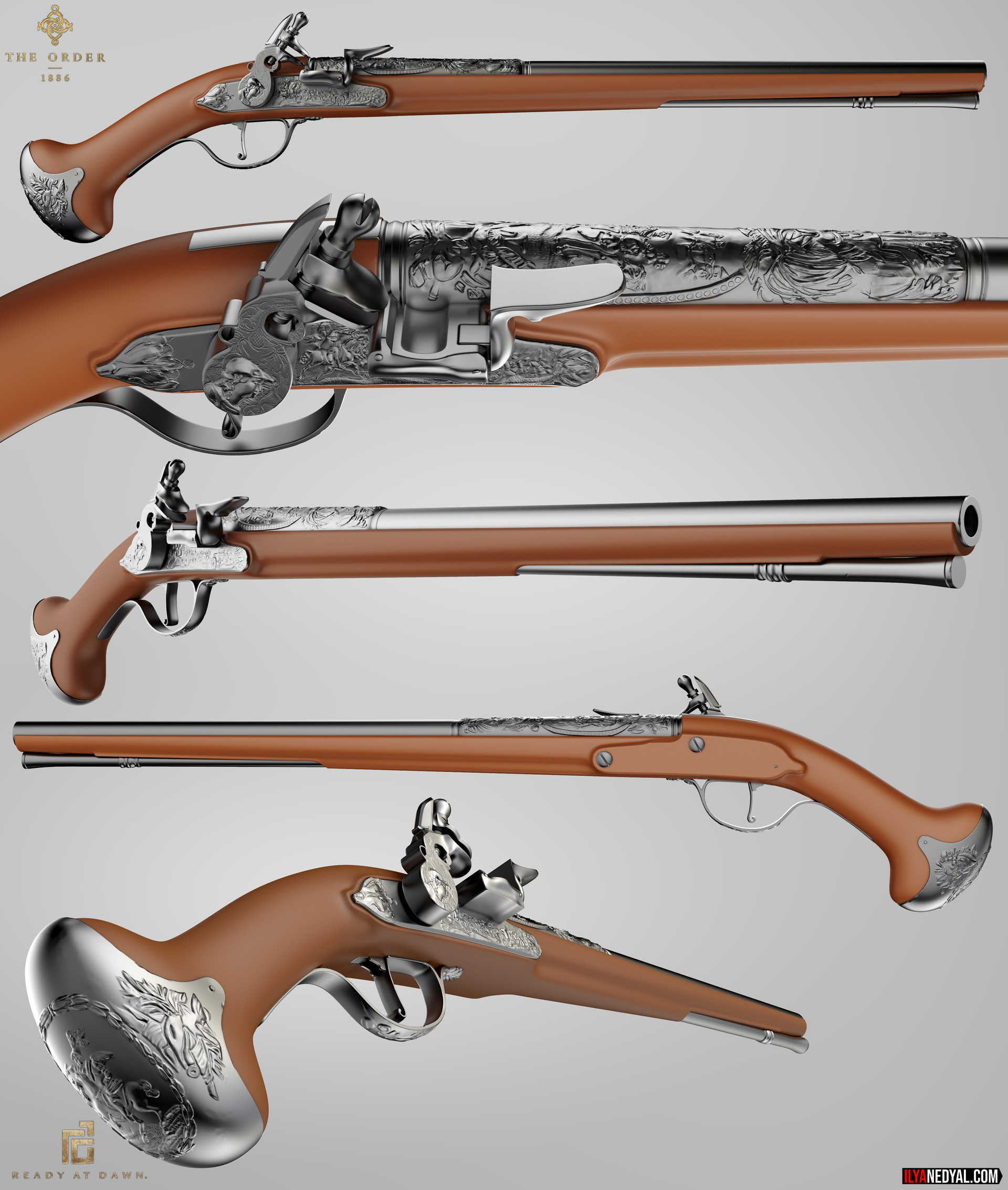 Ilya Nedyal - The Order: 1886 - Gun Props