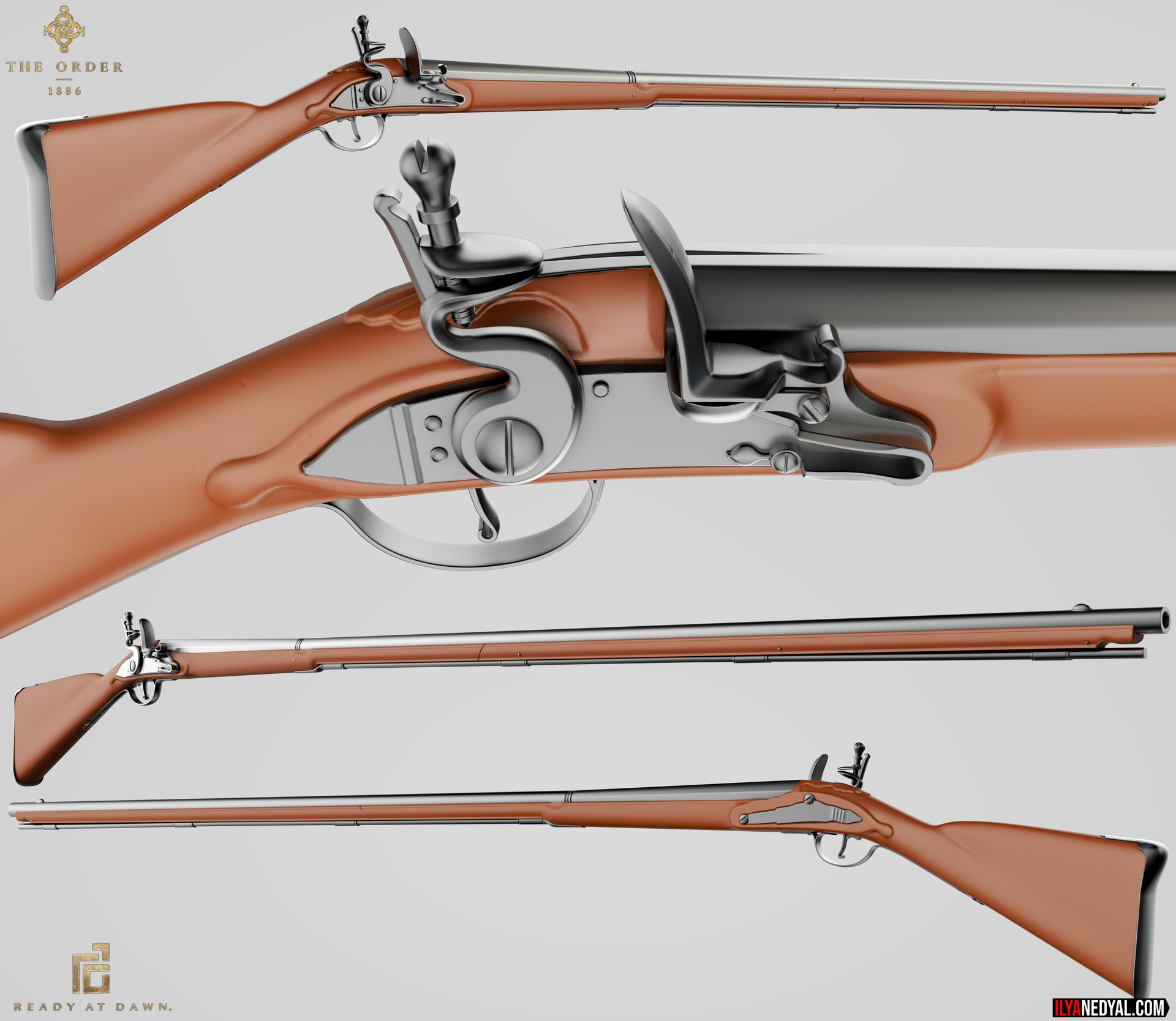 Ilya Nedyal - The Order: 1886 - Gun Props