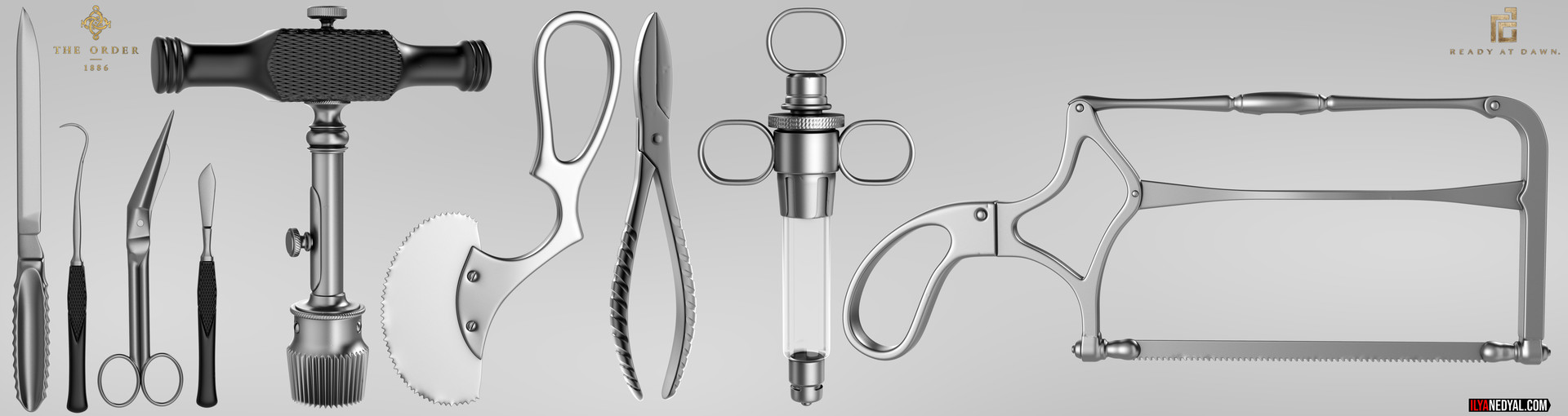 Ilya Nedyal - The Order 1886 - Medical Props