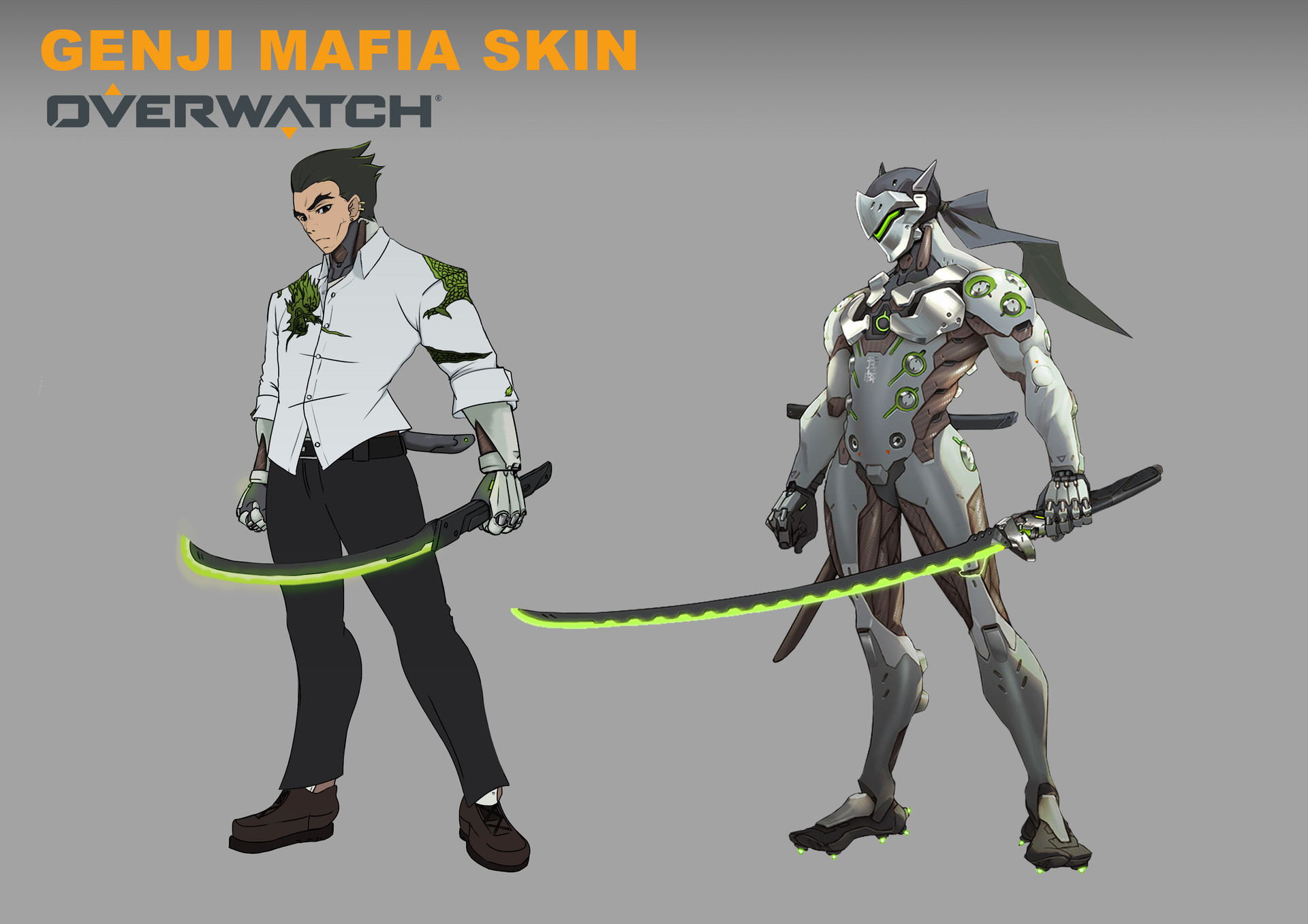 ArtStation - Genji Mafia Skin - Character Design