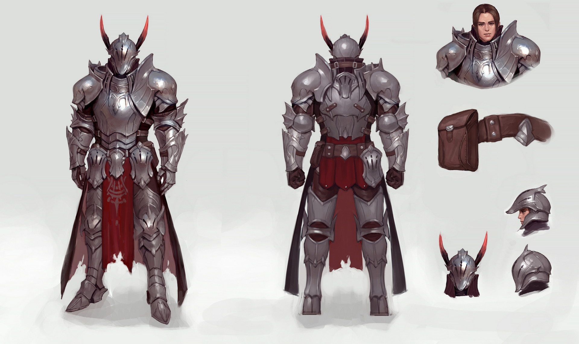 ArtStation - Knight (male and female)