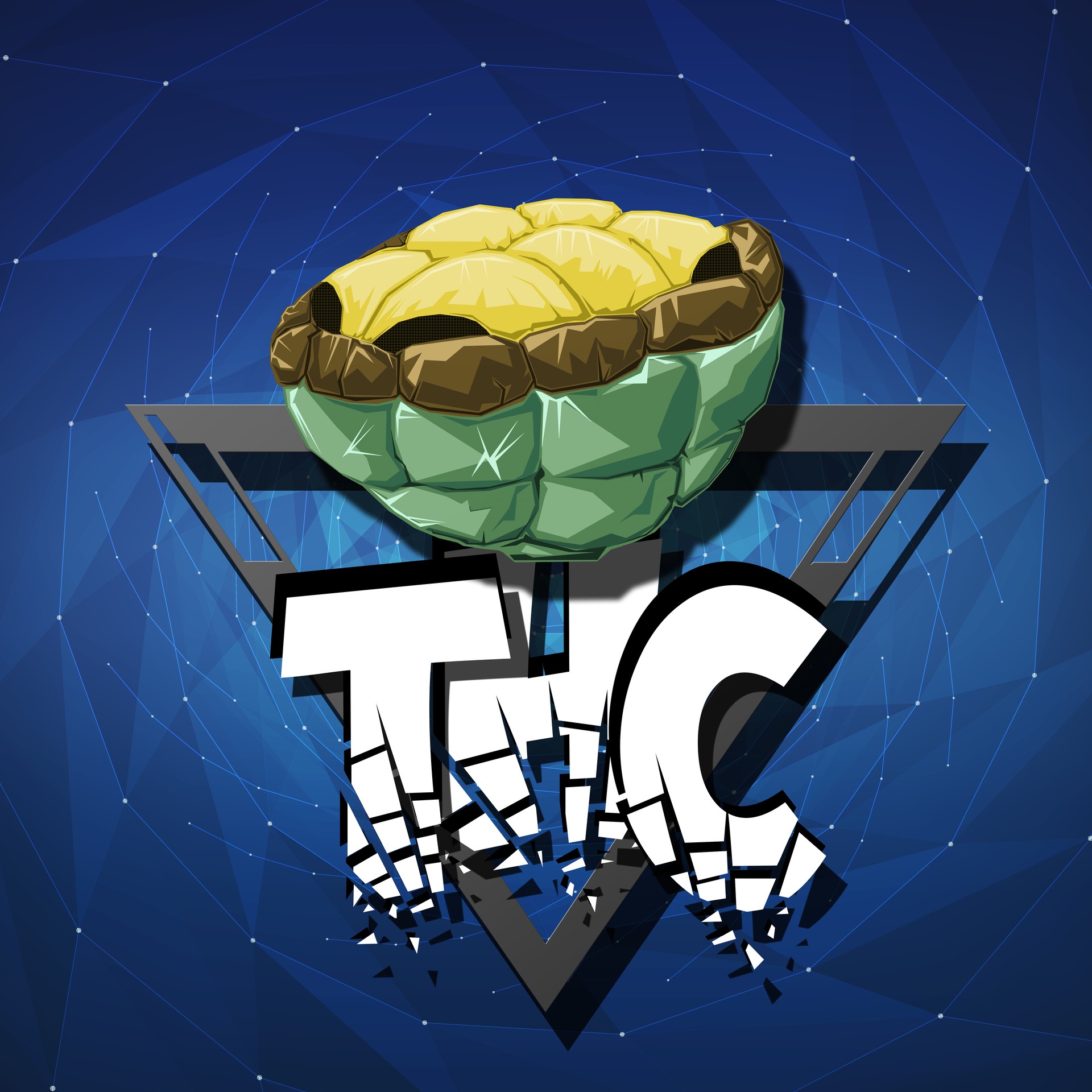 ArtStation - logo pour le team esport Turtle High Clan