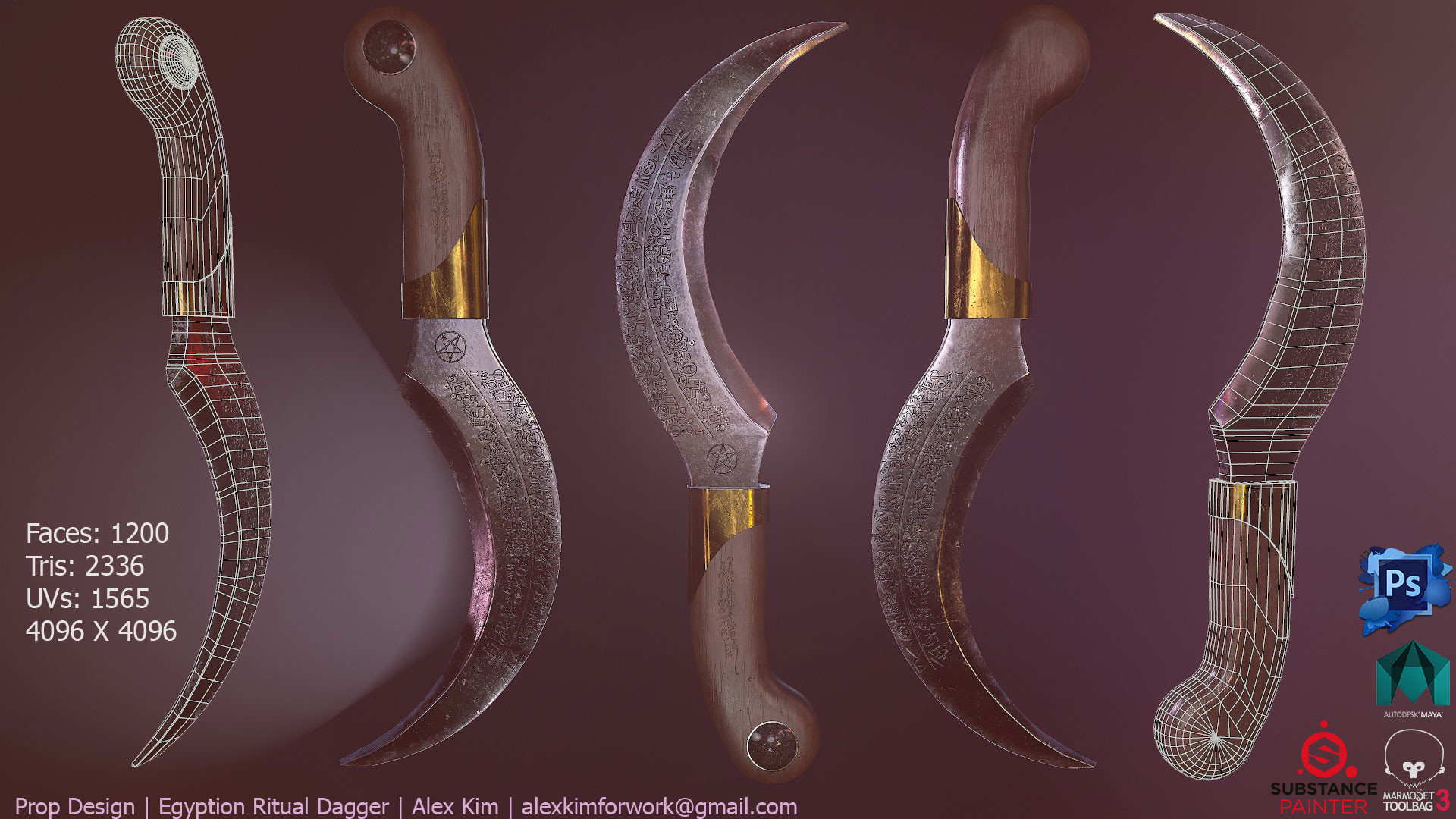 ArtStation - Egyptian Ritual Dagger