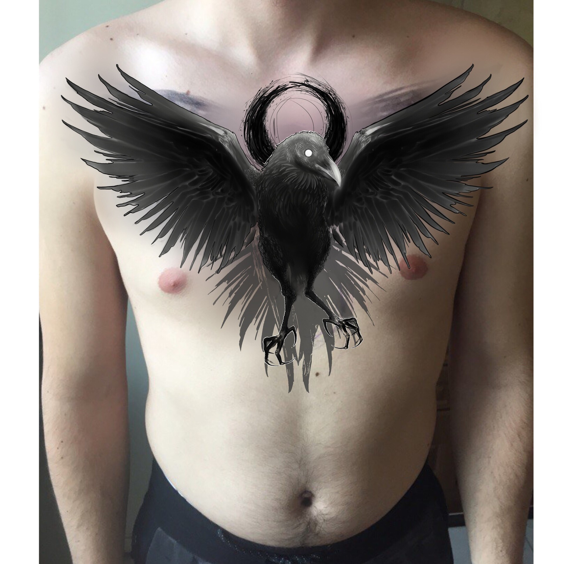 dark crow tattoos