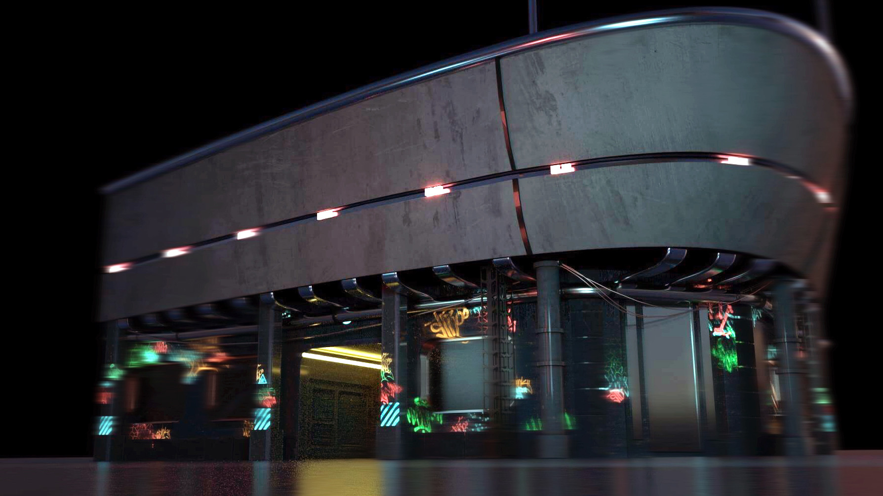 Oguzhan Kar - Cyberpunk Structure Design