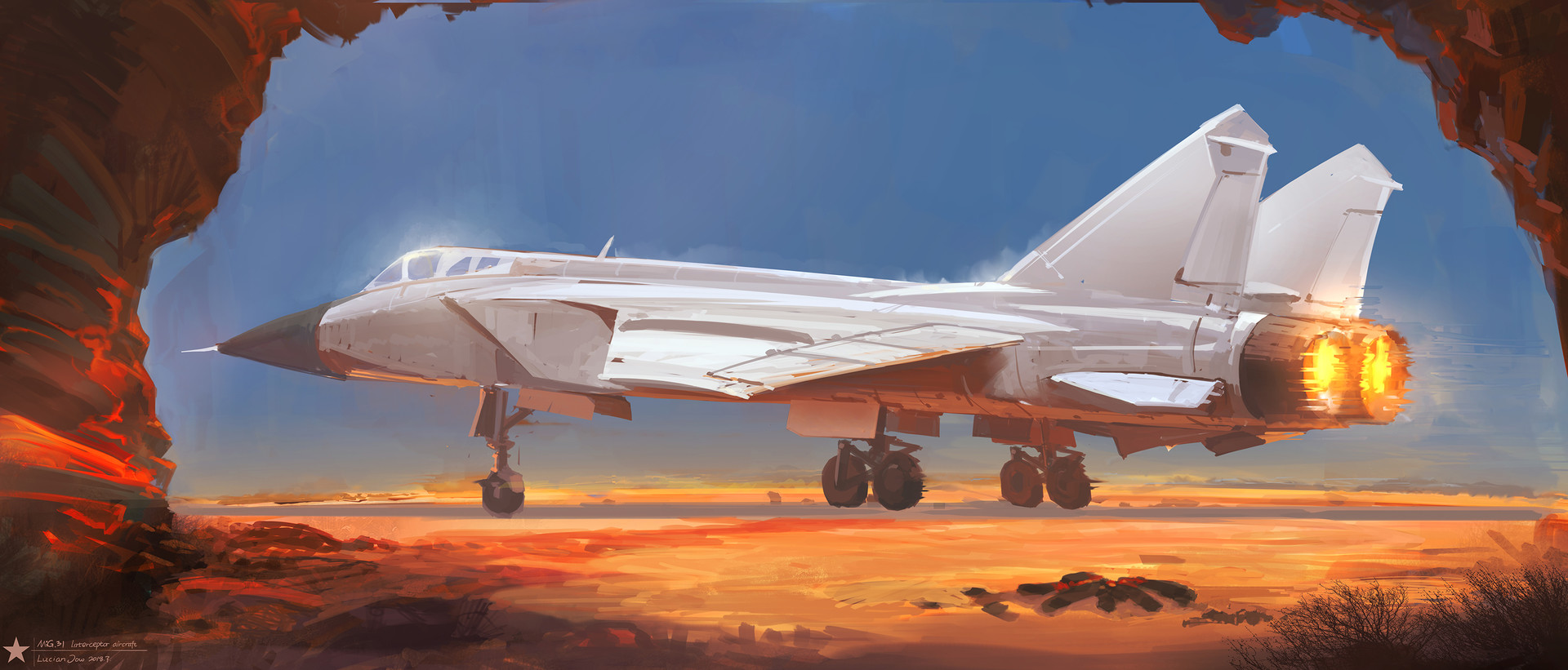 ArtStation - MIG 31 aircraft