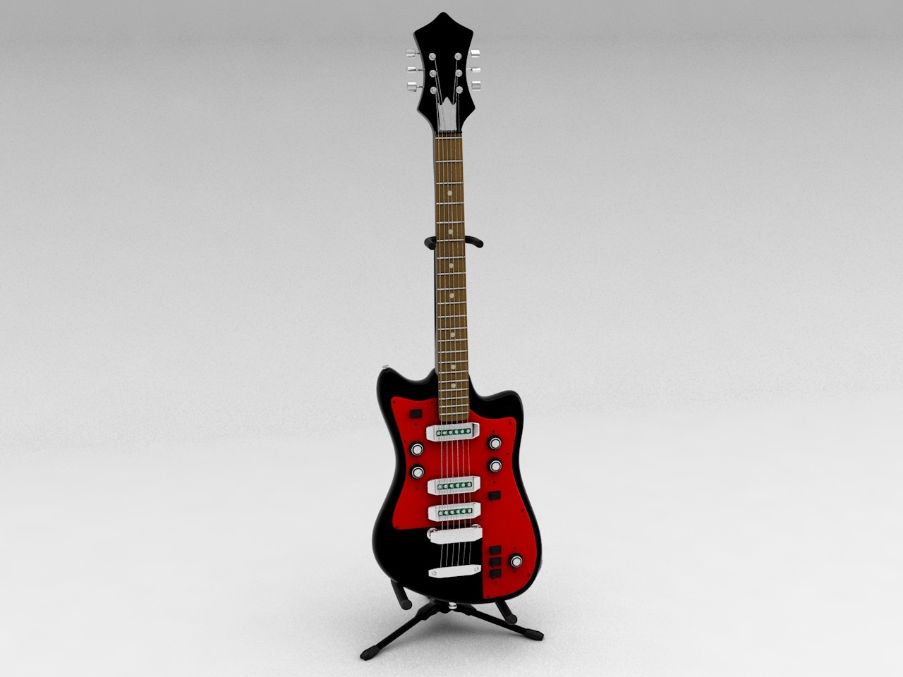 ArtStation - Soviet Guitar SOLO-II, Alexey Faradjev