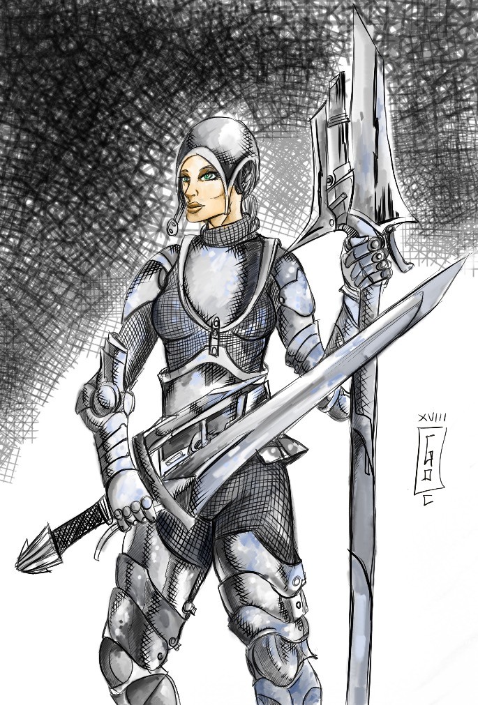 ArtStation - landsknecht Girl 2125 AD - Renaissance Punk - Commissions open