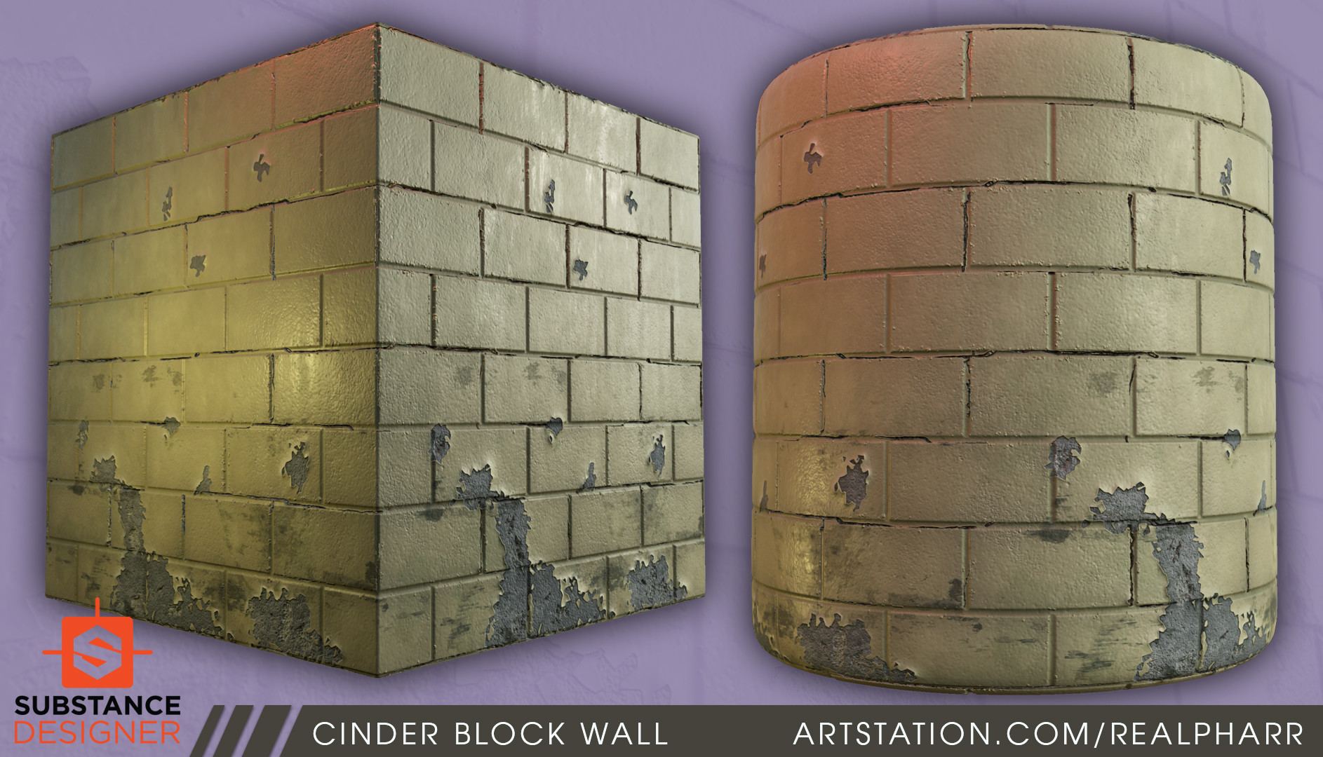 ArtStation - Cinder Block Wall