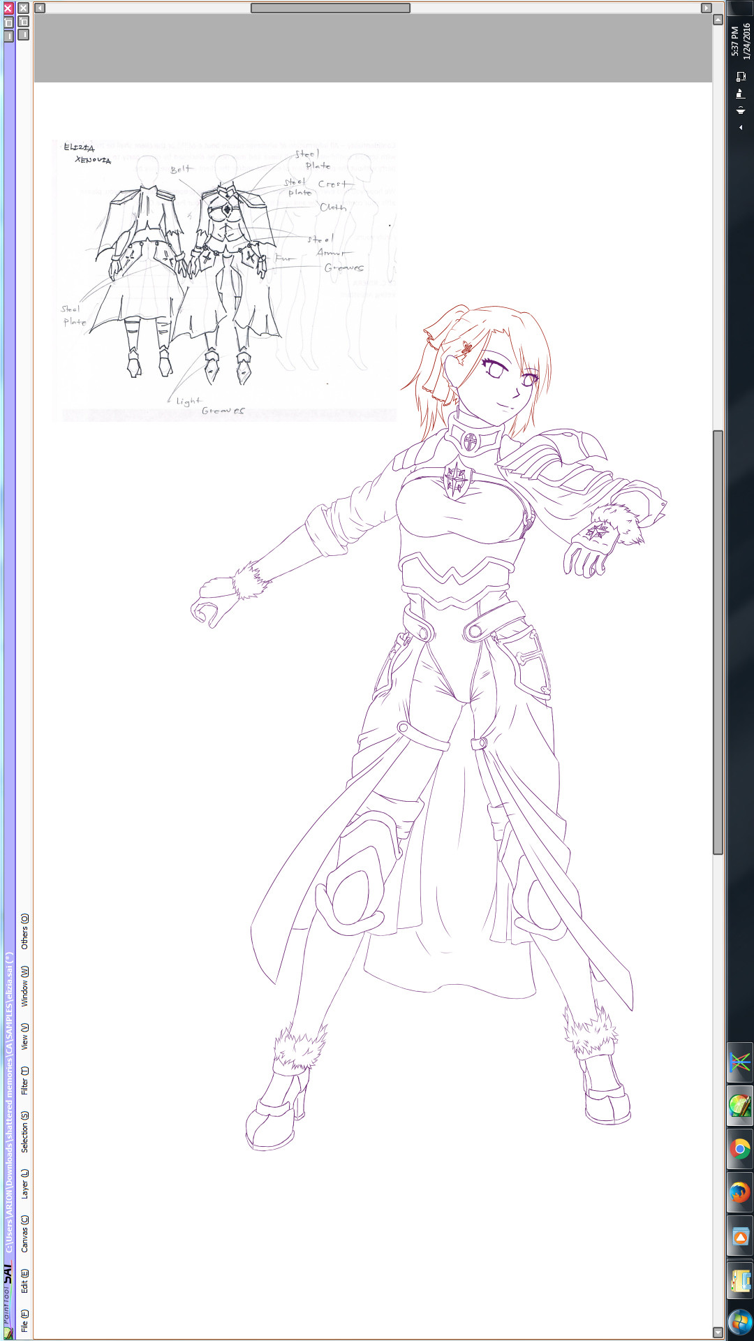 Arion Floyd Herrera - Elizia Xenovia - Character Concept