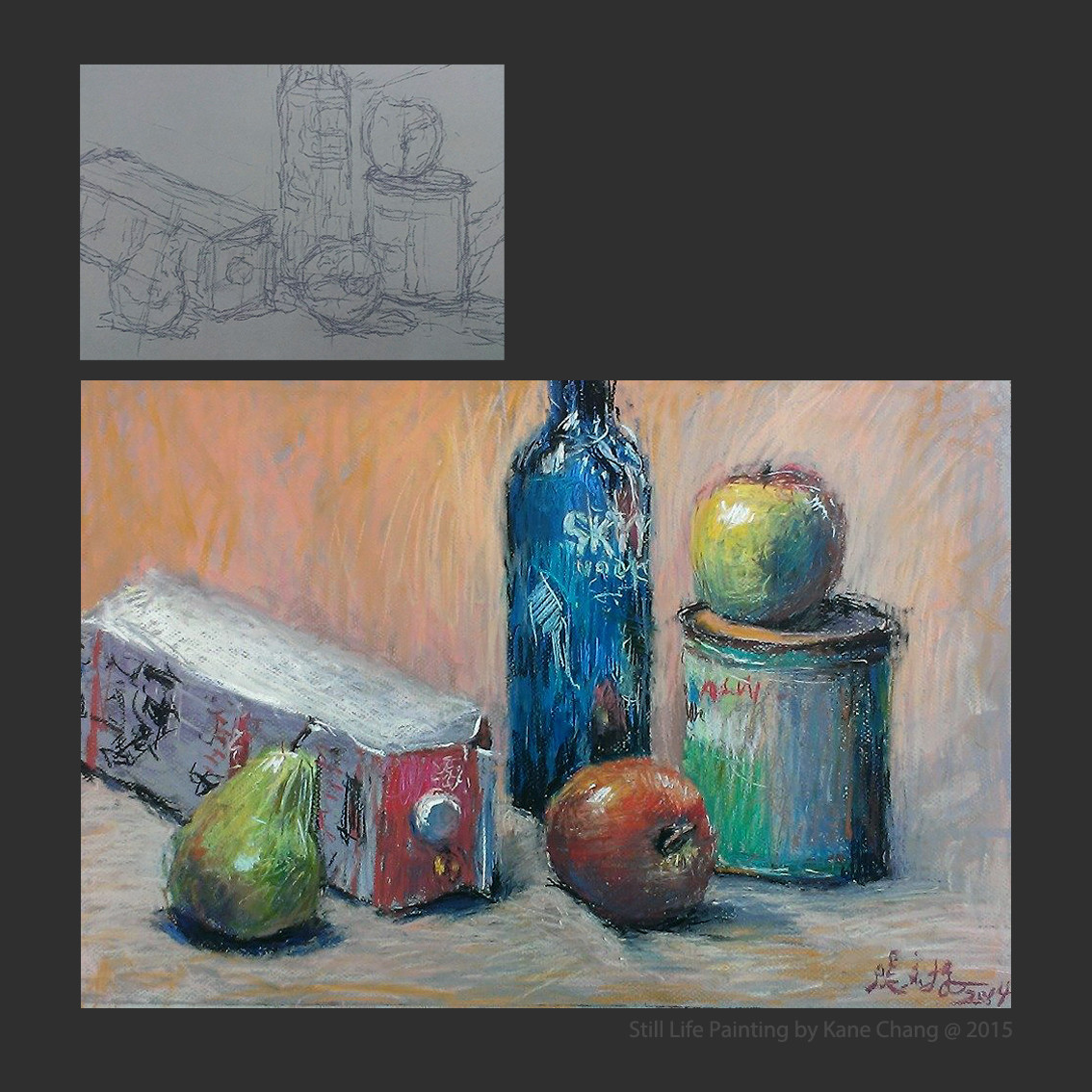 Pastel Painting Still Life
