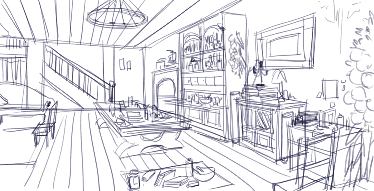 Javeria Khoso - Howl's Moving Castle interior (Day & Night version ...